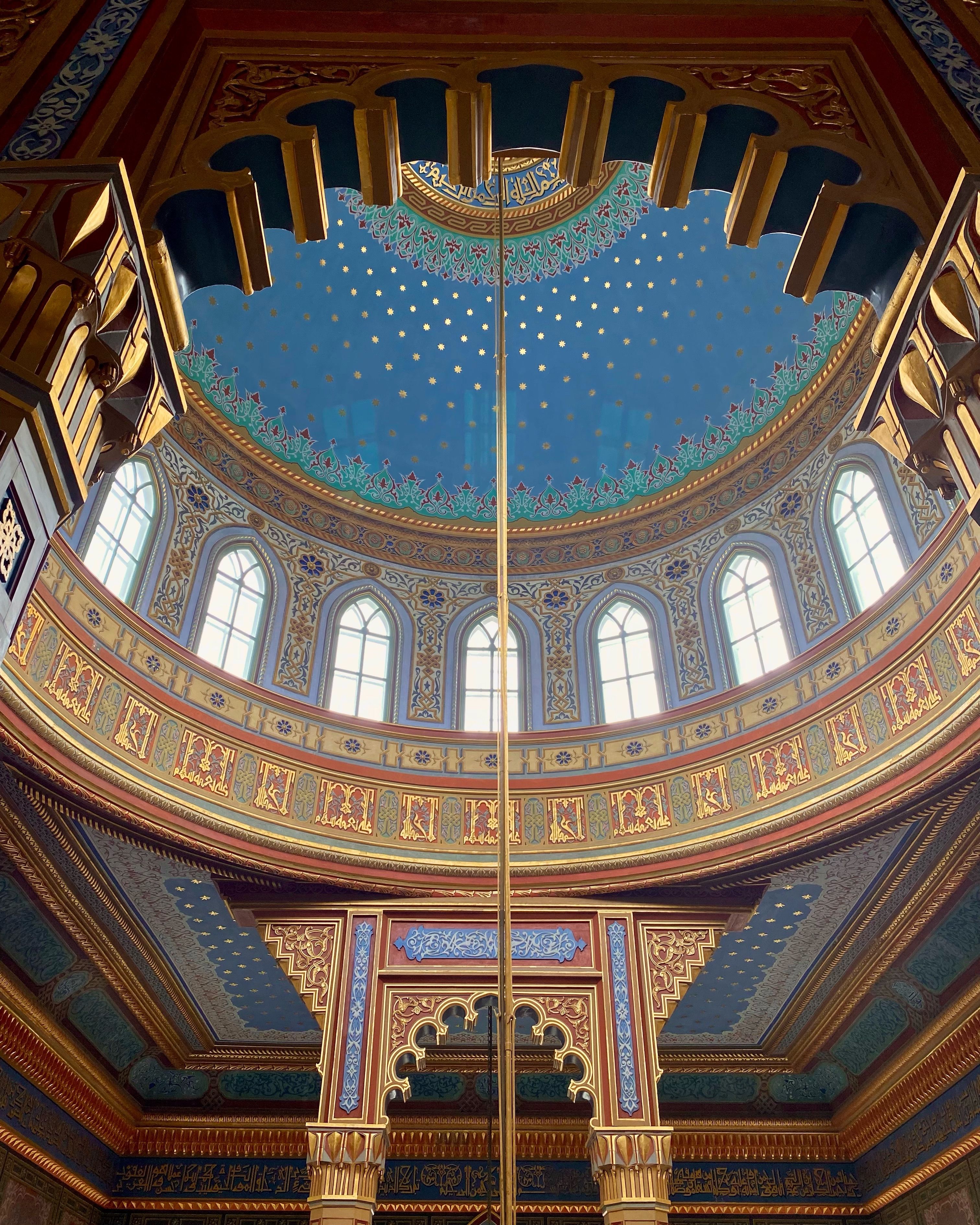 Intricate Interior of an Istanbul Mosque Dome · Free Stock Photo