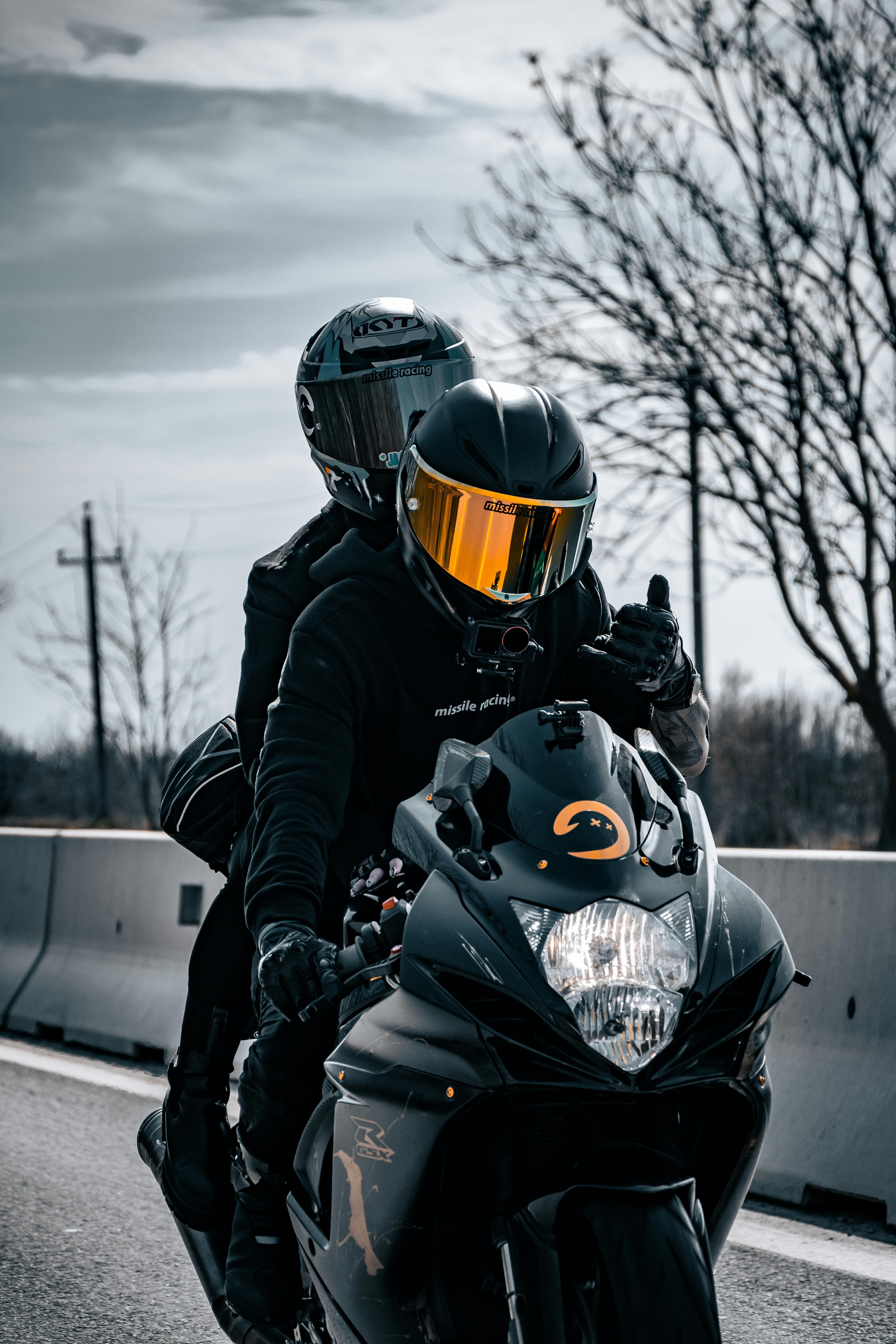 Motorcycle Adventure with Two Riders on Highway · Free Stock Photo