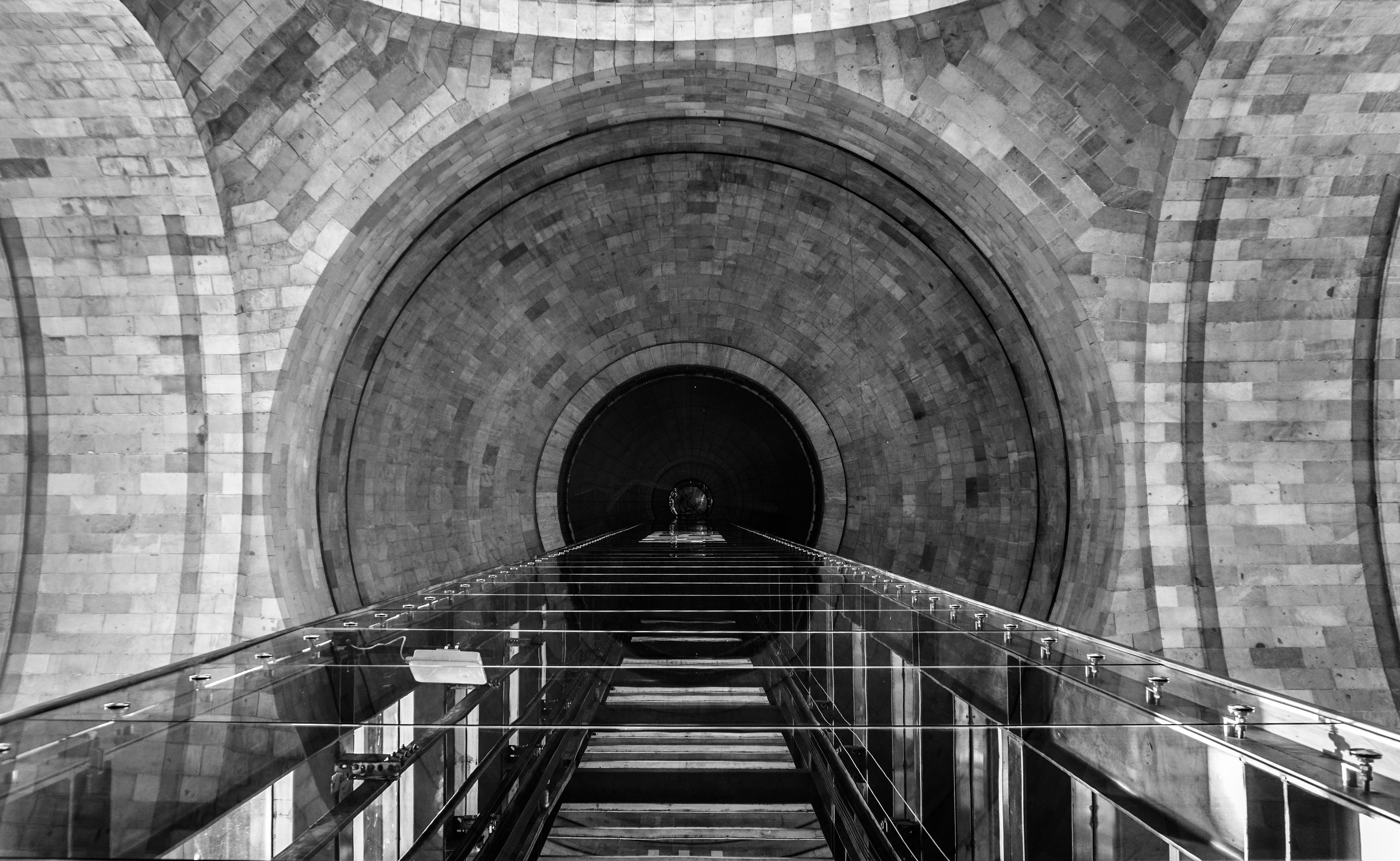 Architectural Tunnel View from Below · Free Stock Photo