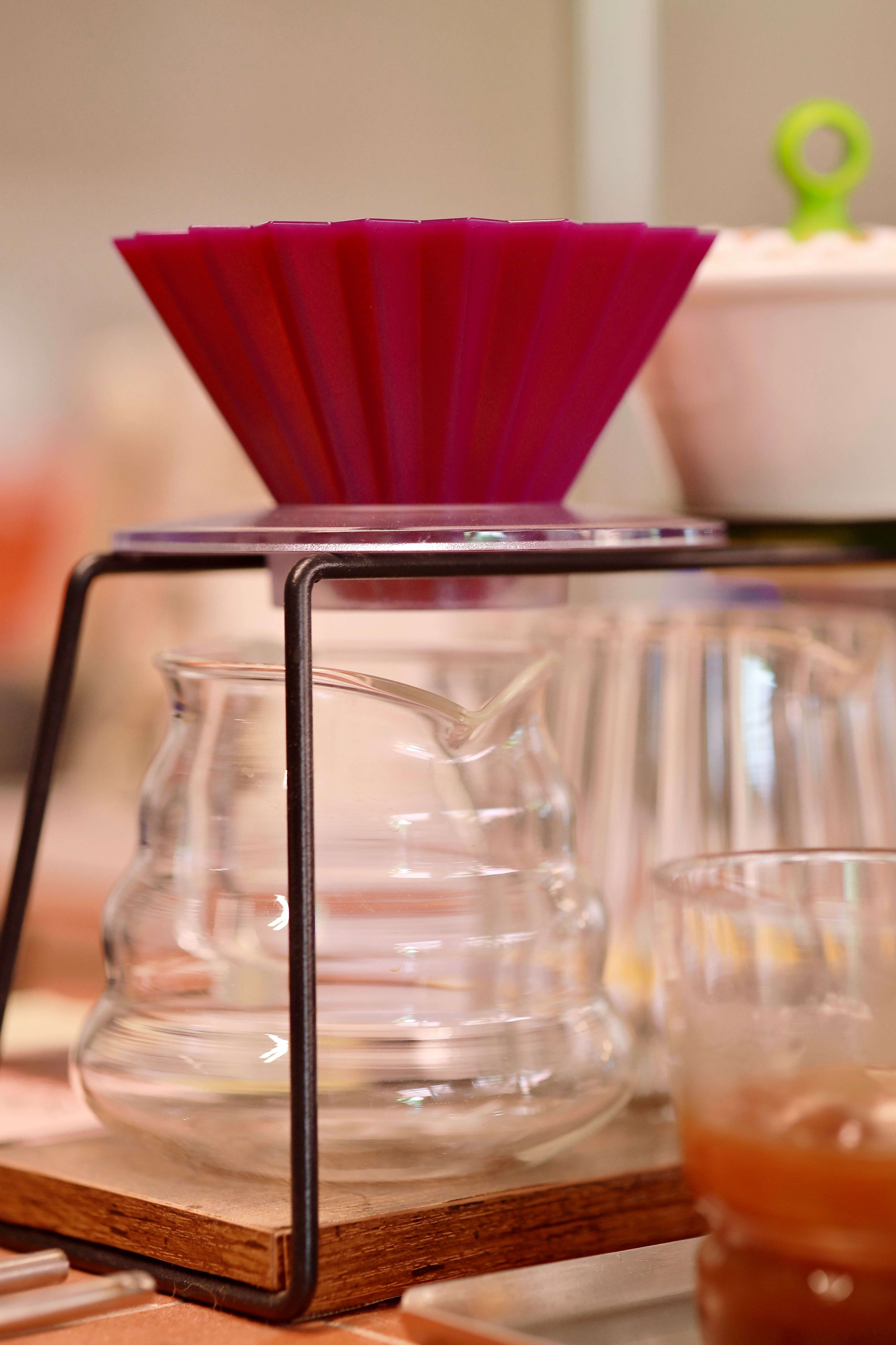 Coffee Brewing Setup with Glass Carafe and Filter · Free Stock Photo