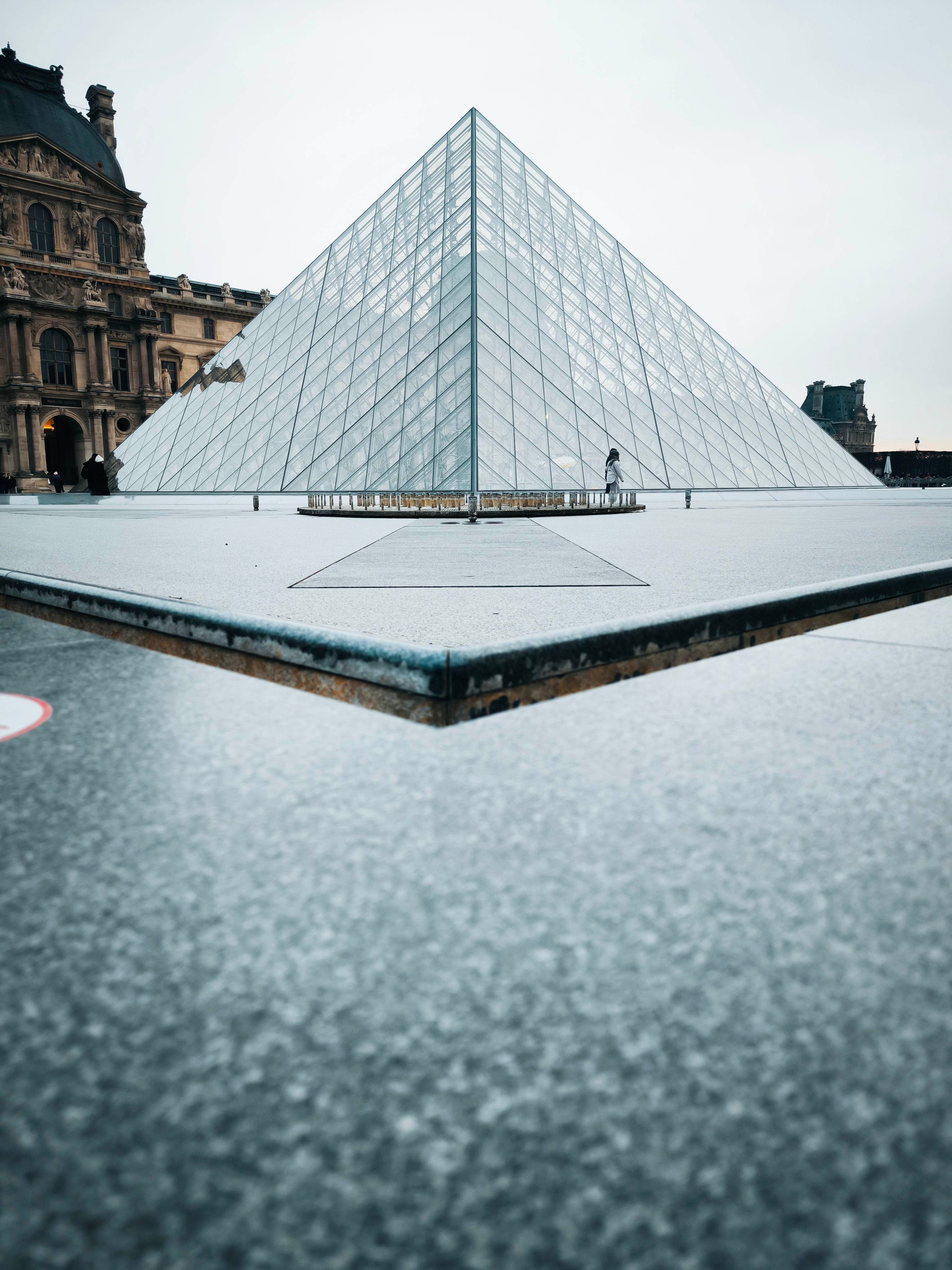 Iconic Louvre Pyramid in Paris, France · Free Stock Photo