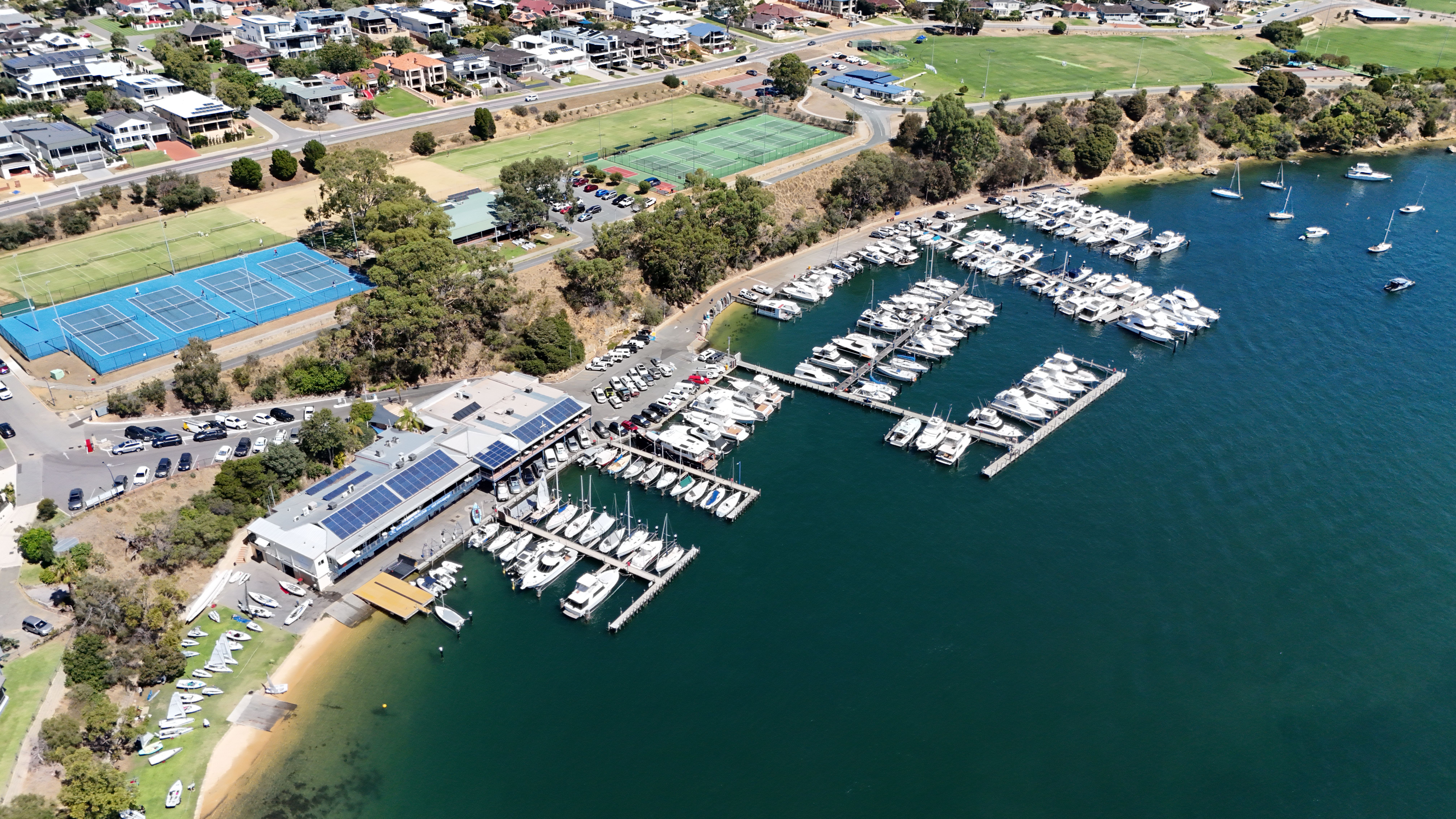 Aerial View of Bicton Yacht Club in Western Australia · Free Stock Photo