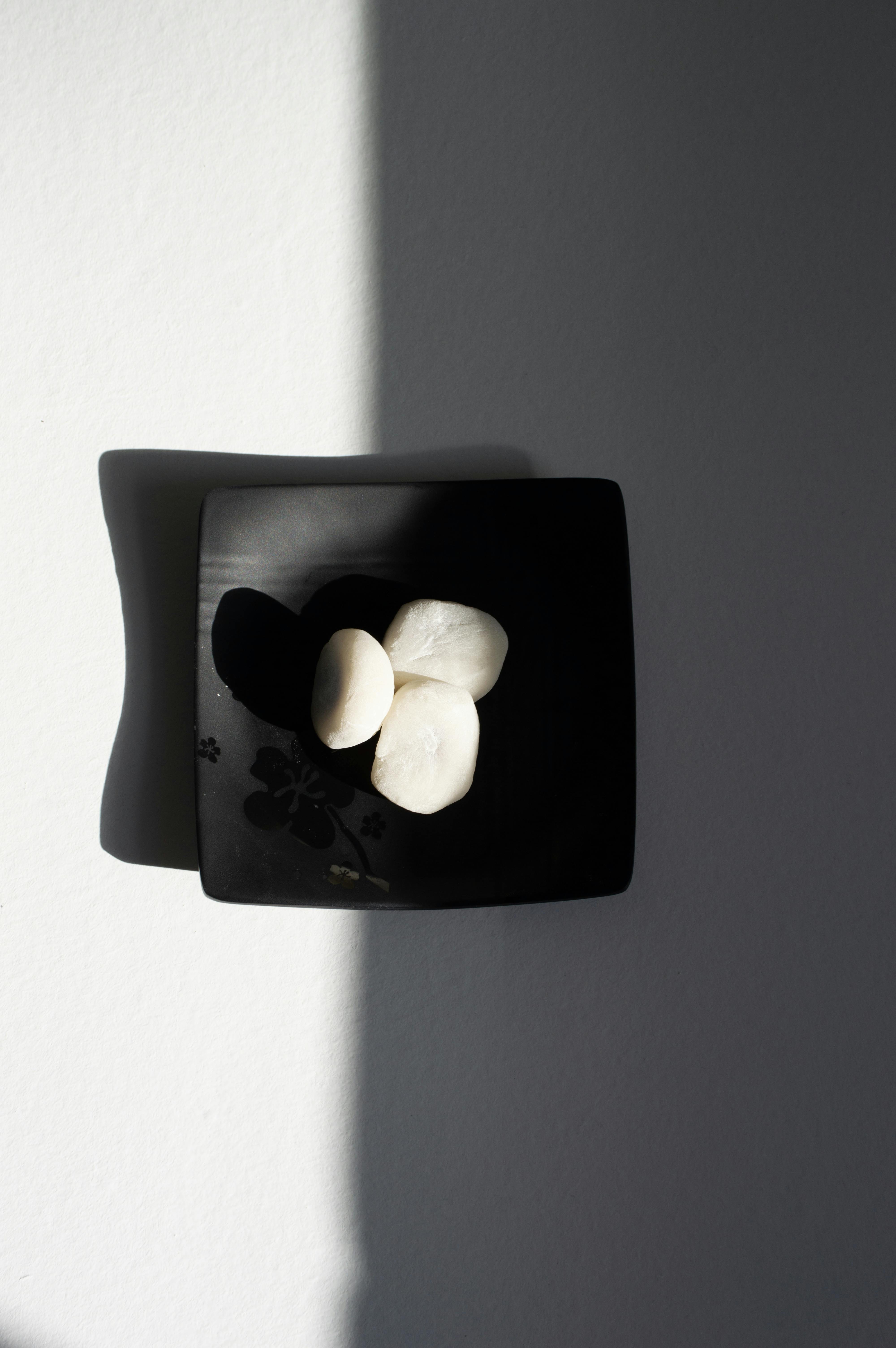 Minimalist Black Plate with Scallops · Free Stock Photo