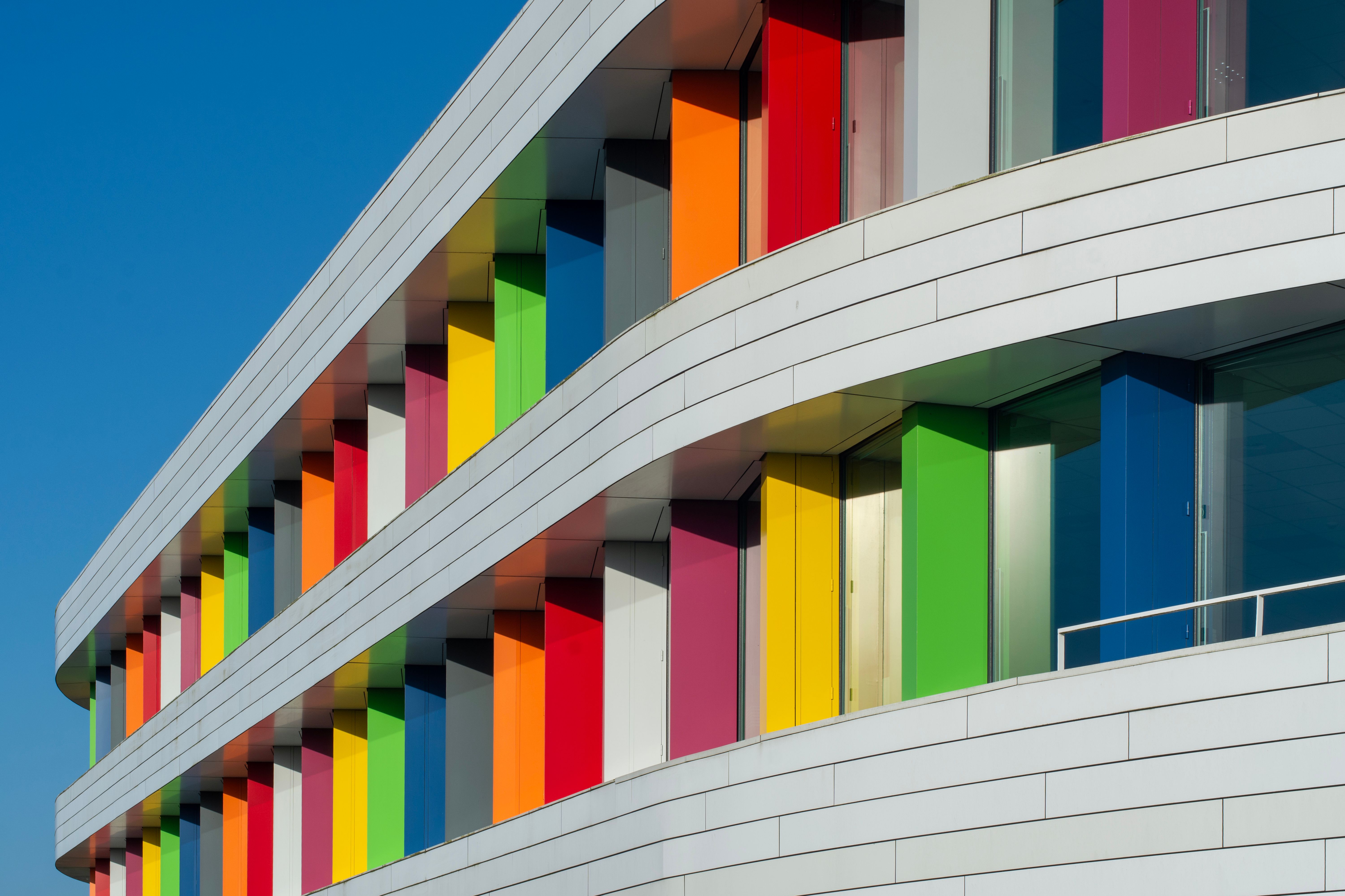 Modern Colorful Architecture in Zoetermeer · Free Stock Photo