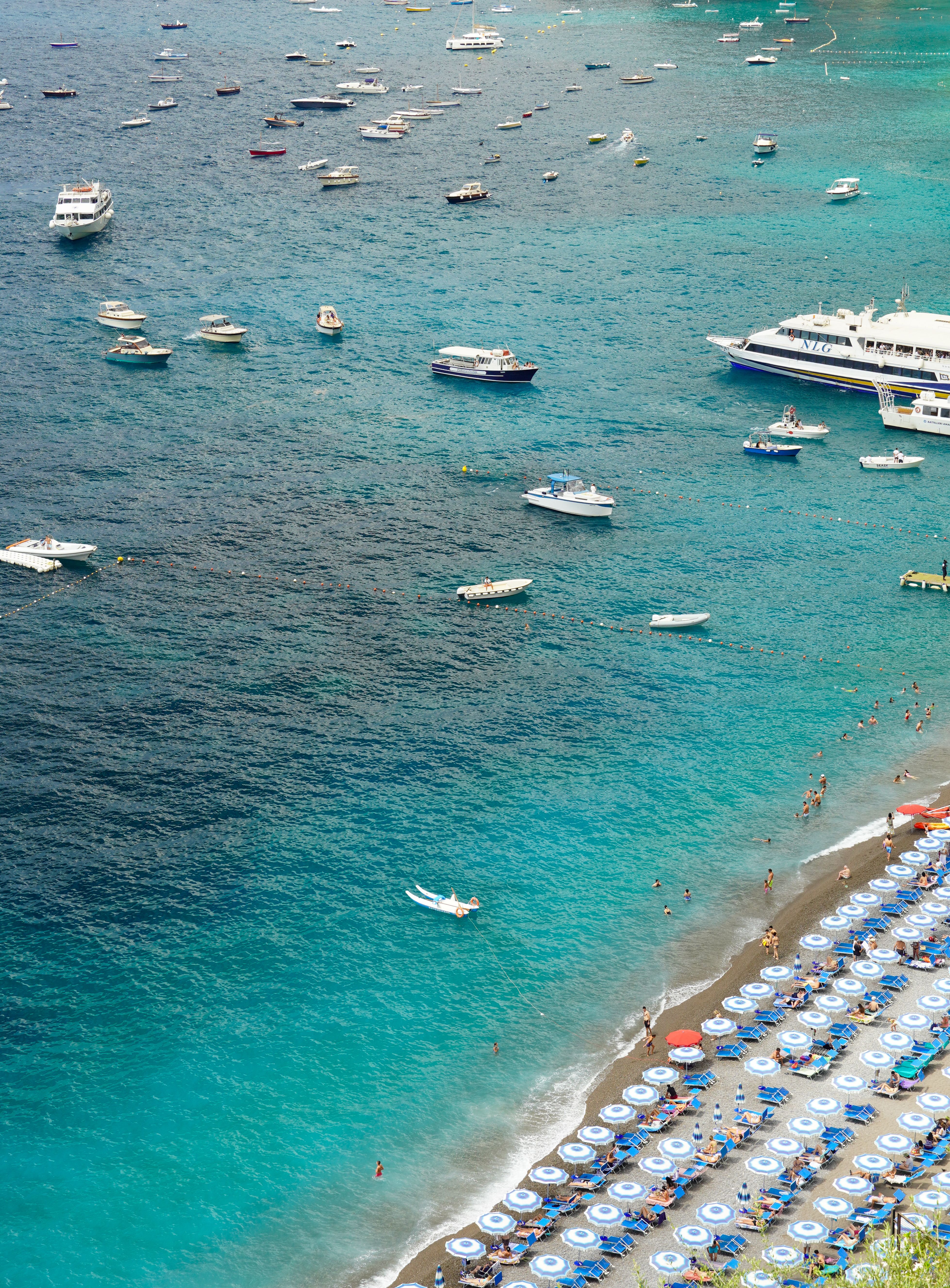 Scenic View of Positano Beach and Boats · Free Stock Photo