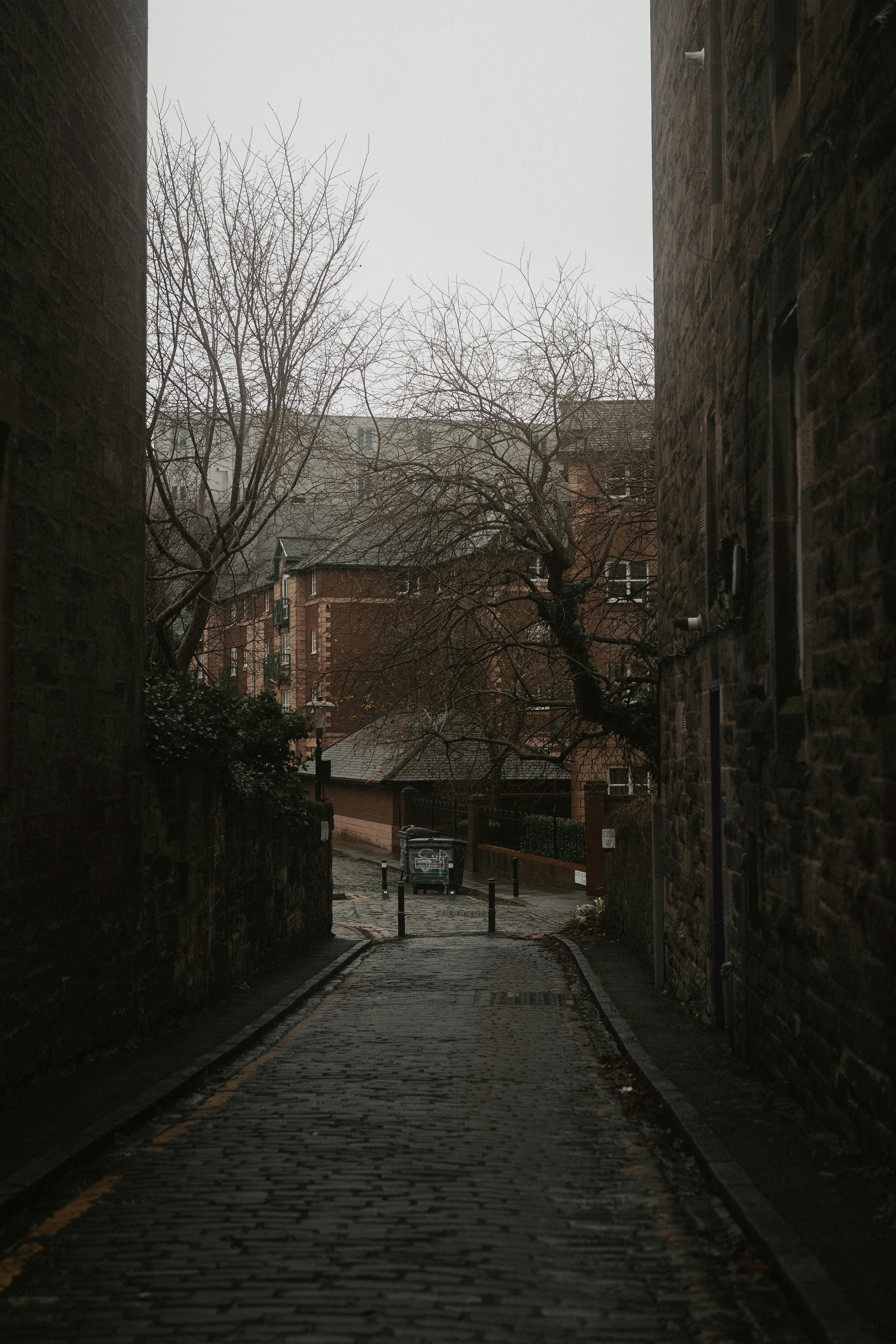 Misty Alley in Edinburgh's Historic Old Town · Free Stock Photo