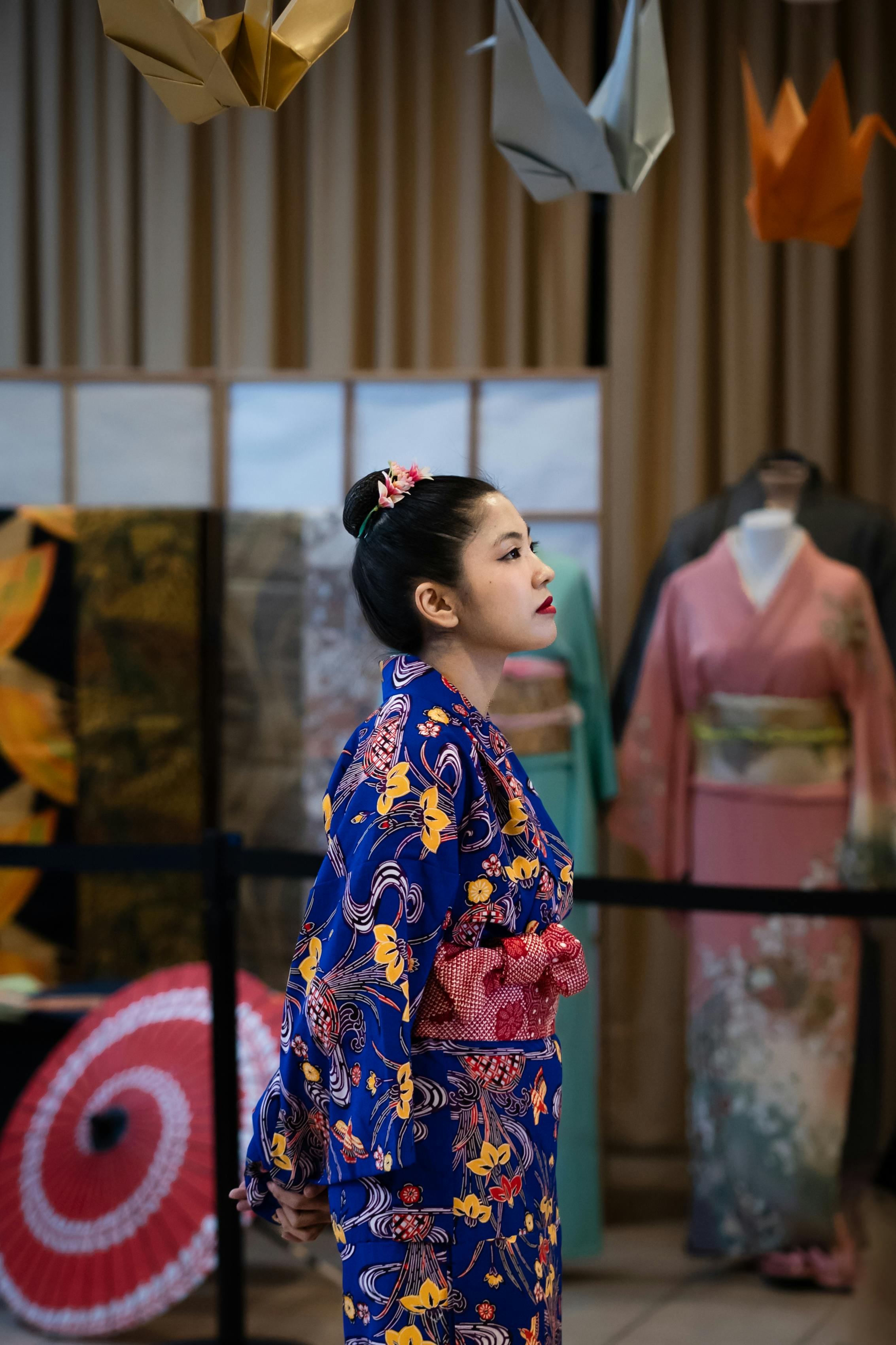 Traditional Japanese Kimono Exhibition in Buenos Aires · Free Stock Photo