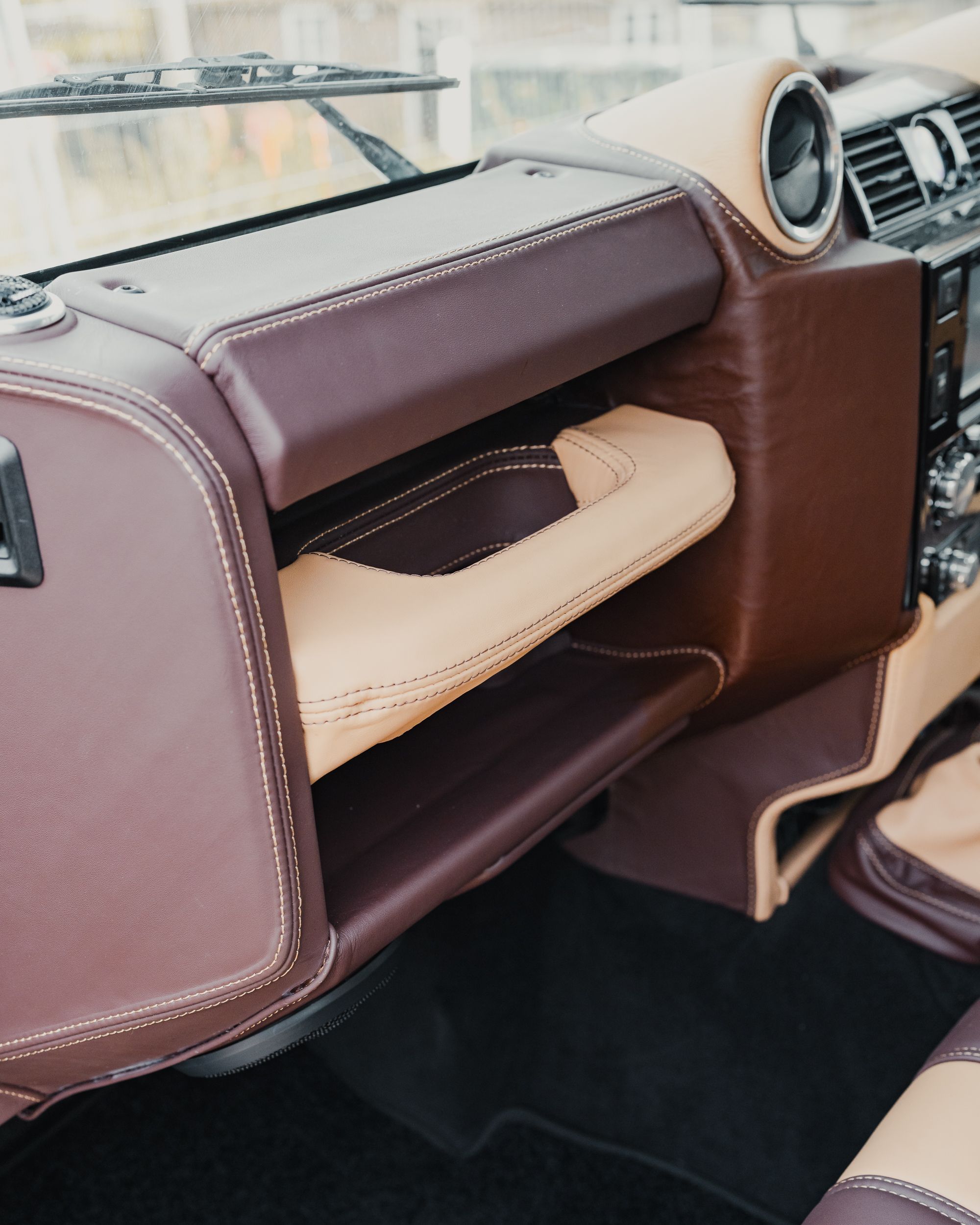 Luxury Car Dashboard with Leather Accents · Free Stock Photo