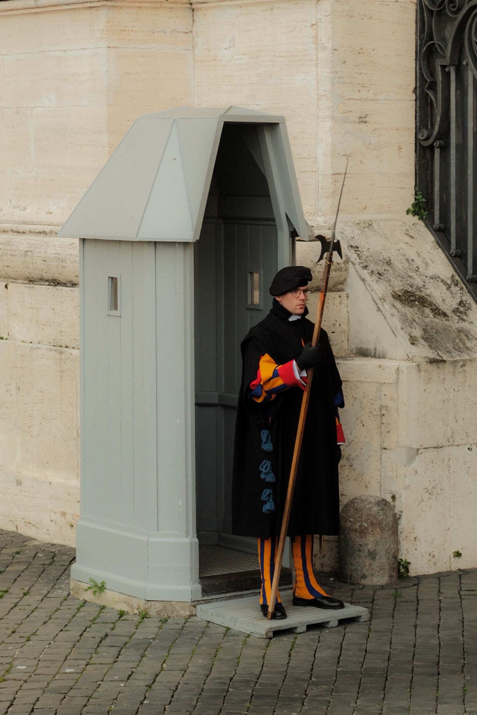 Swiss Guard in Traditional Uniform at Vatican · Free Stock Photo