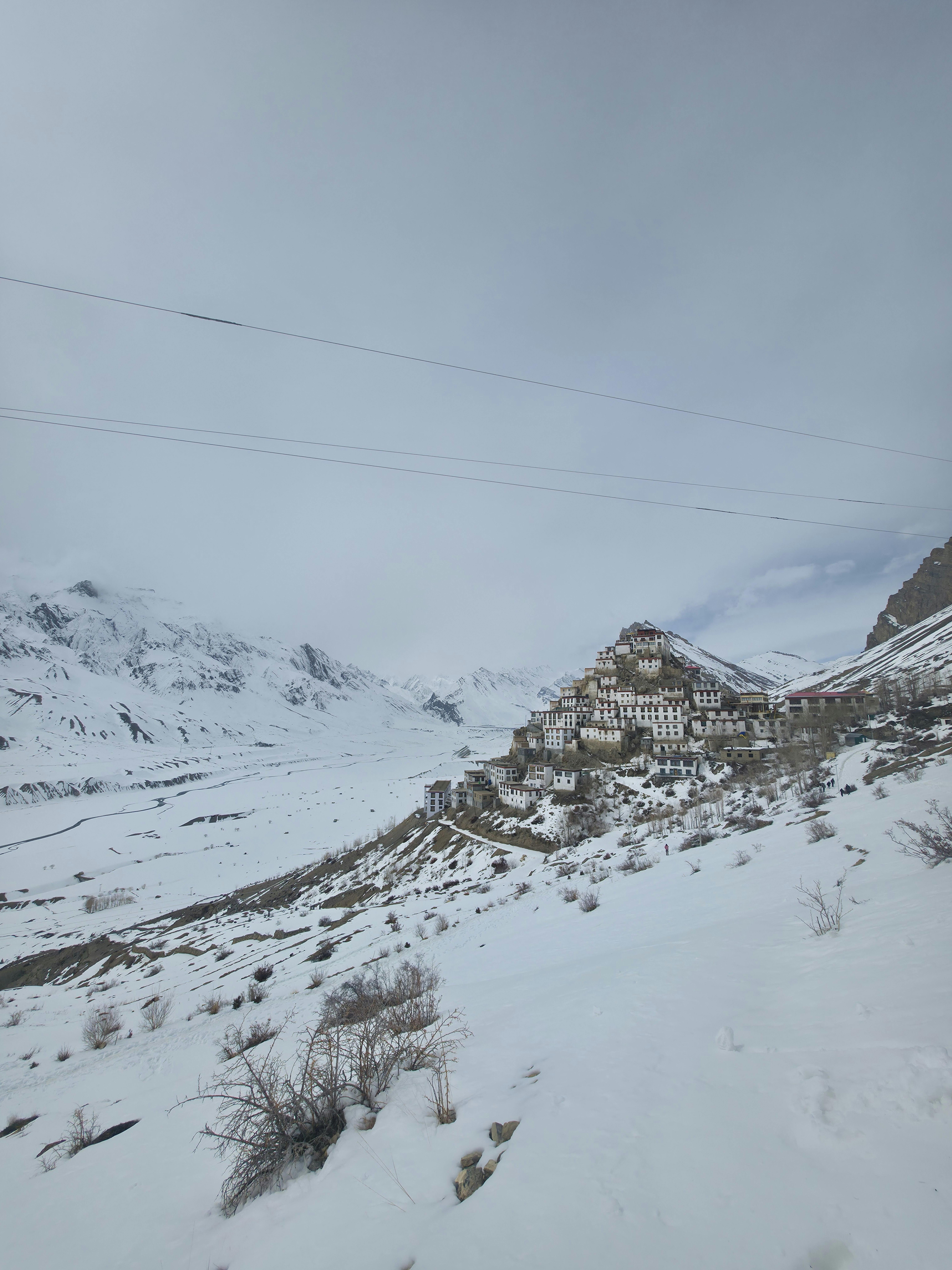 Spectacular View of Key Monastery in Winter · Free Stock Photo