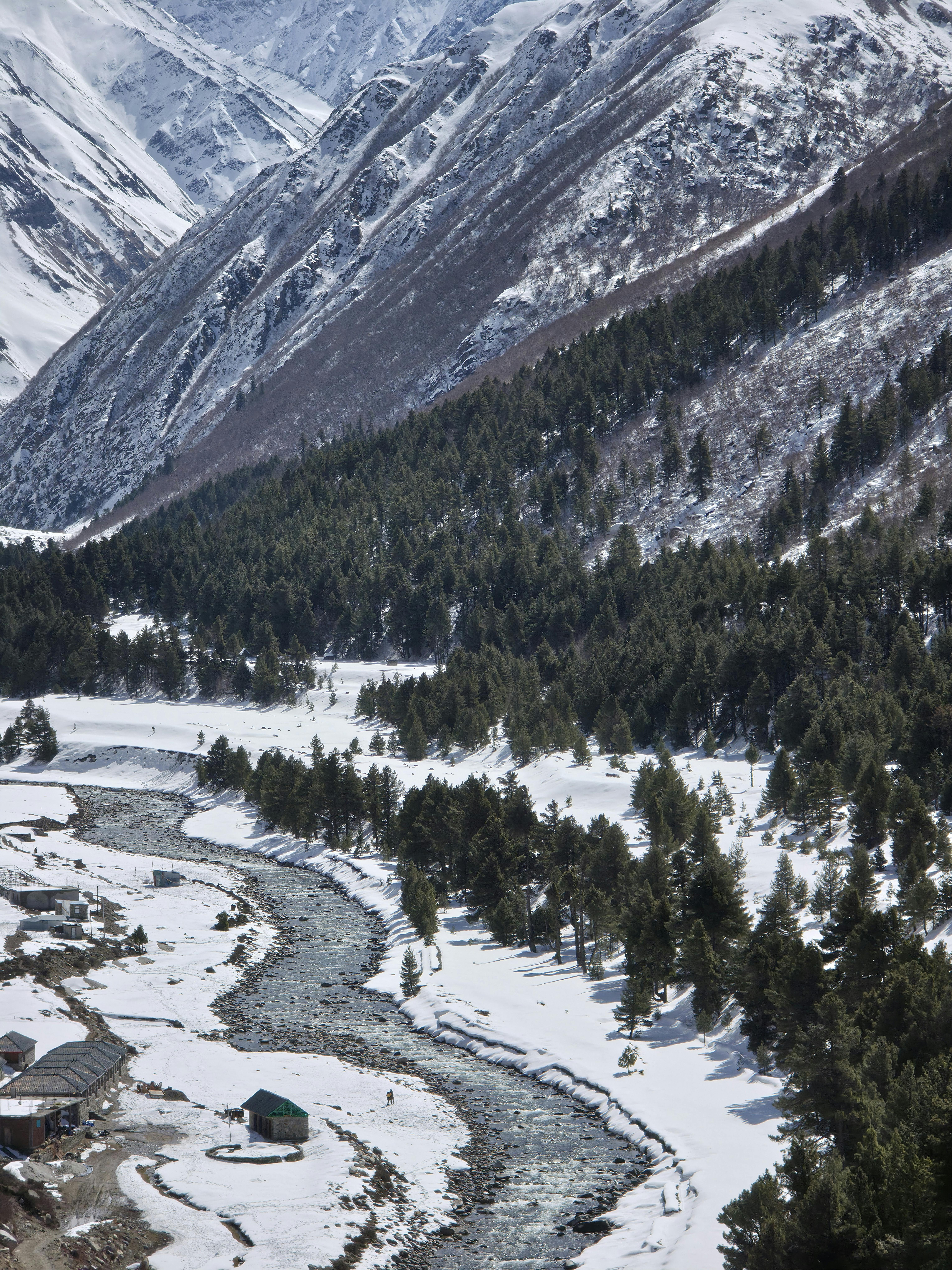 Snow-covered Himalayan Village in Spiti Valley · Free Stock Photo
