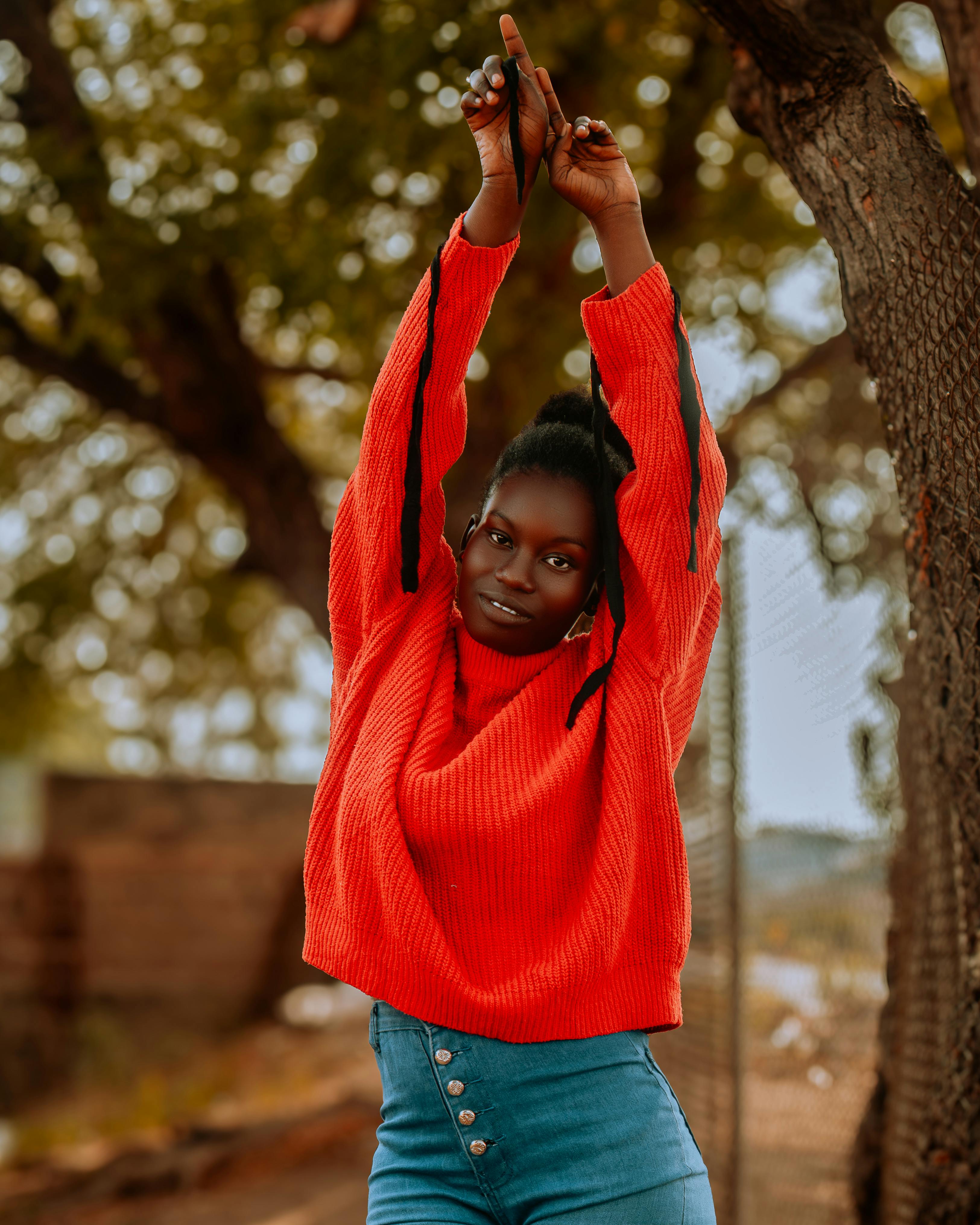 Vibrant Street Fashion Portrait in Autumn · Free Stock Photo
