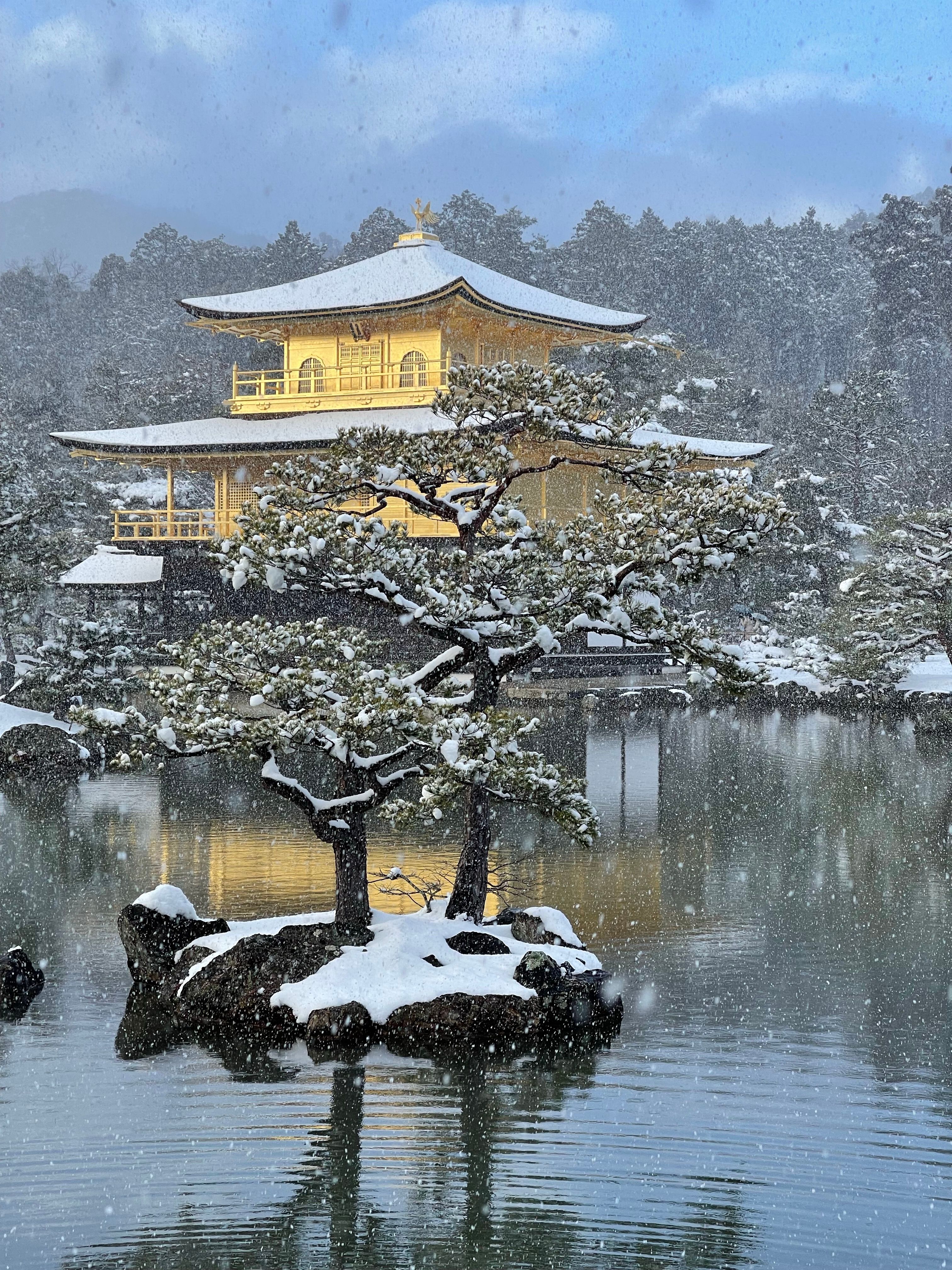 Golden Pavilion in Winter Snow, Kyoto · Free Stock Photo