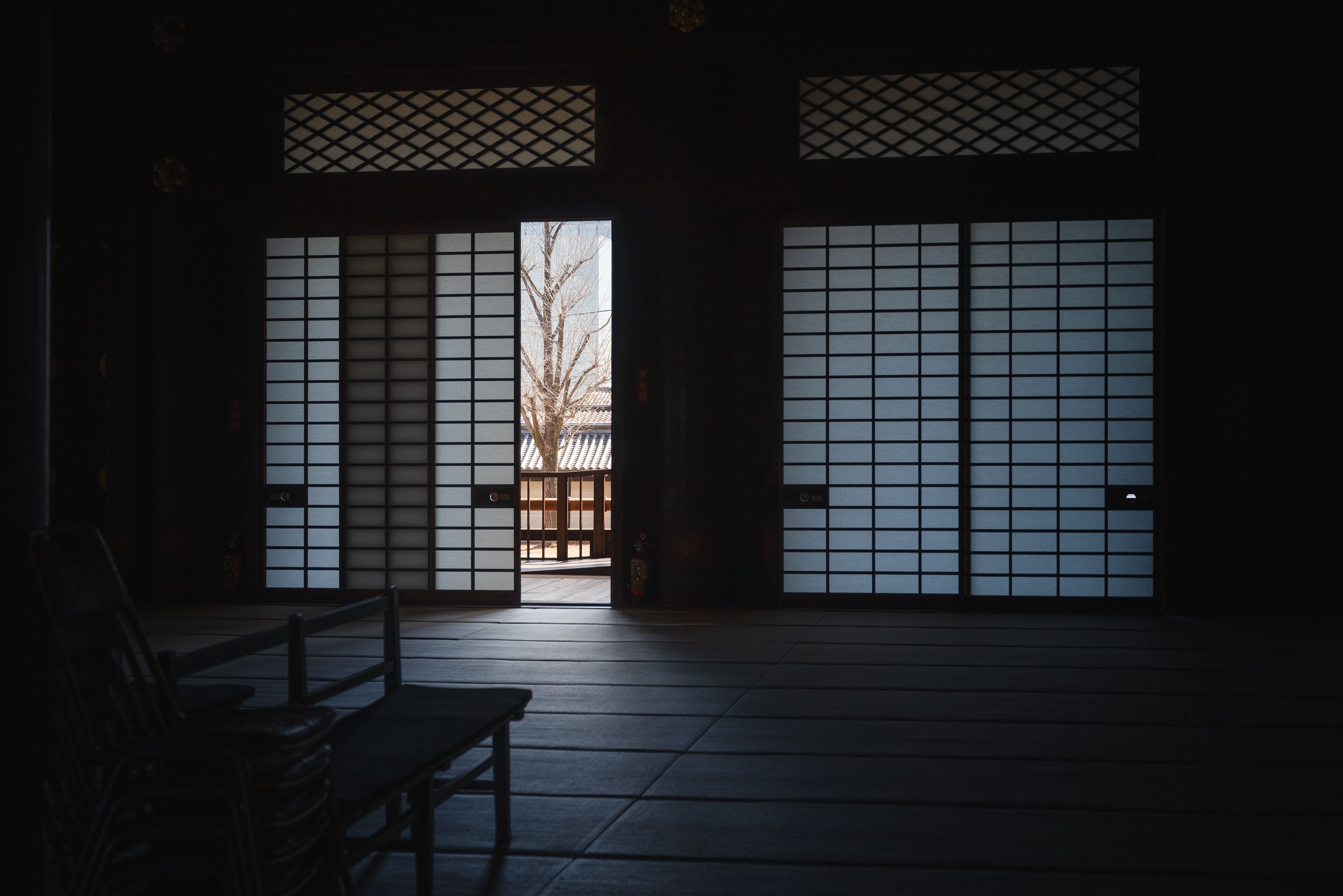 Traditional Japanese Room with Shoji Doors · Free Stock Photo