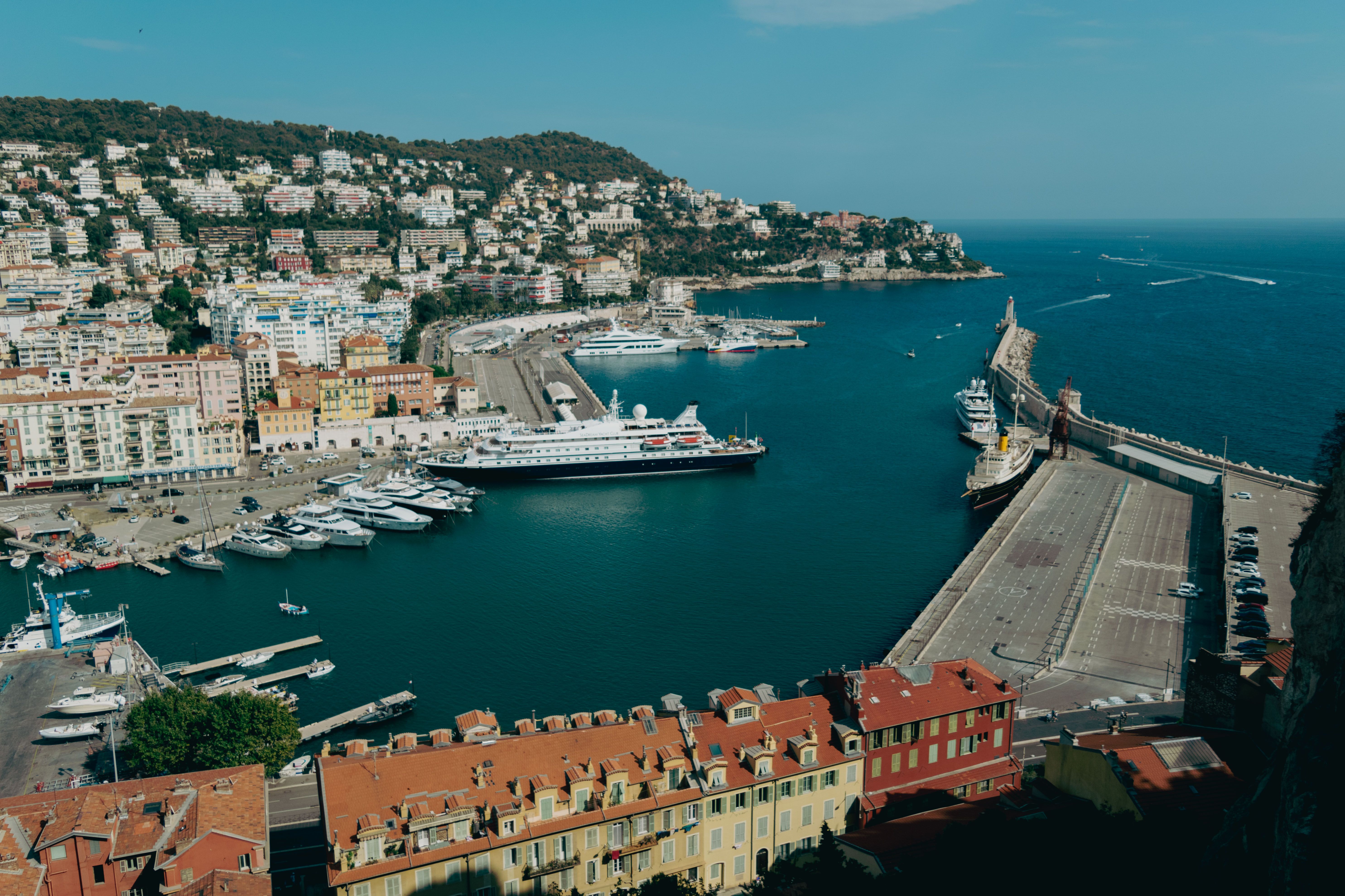Scenic View of Nice Harbor in Summer · Free Stock Photo