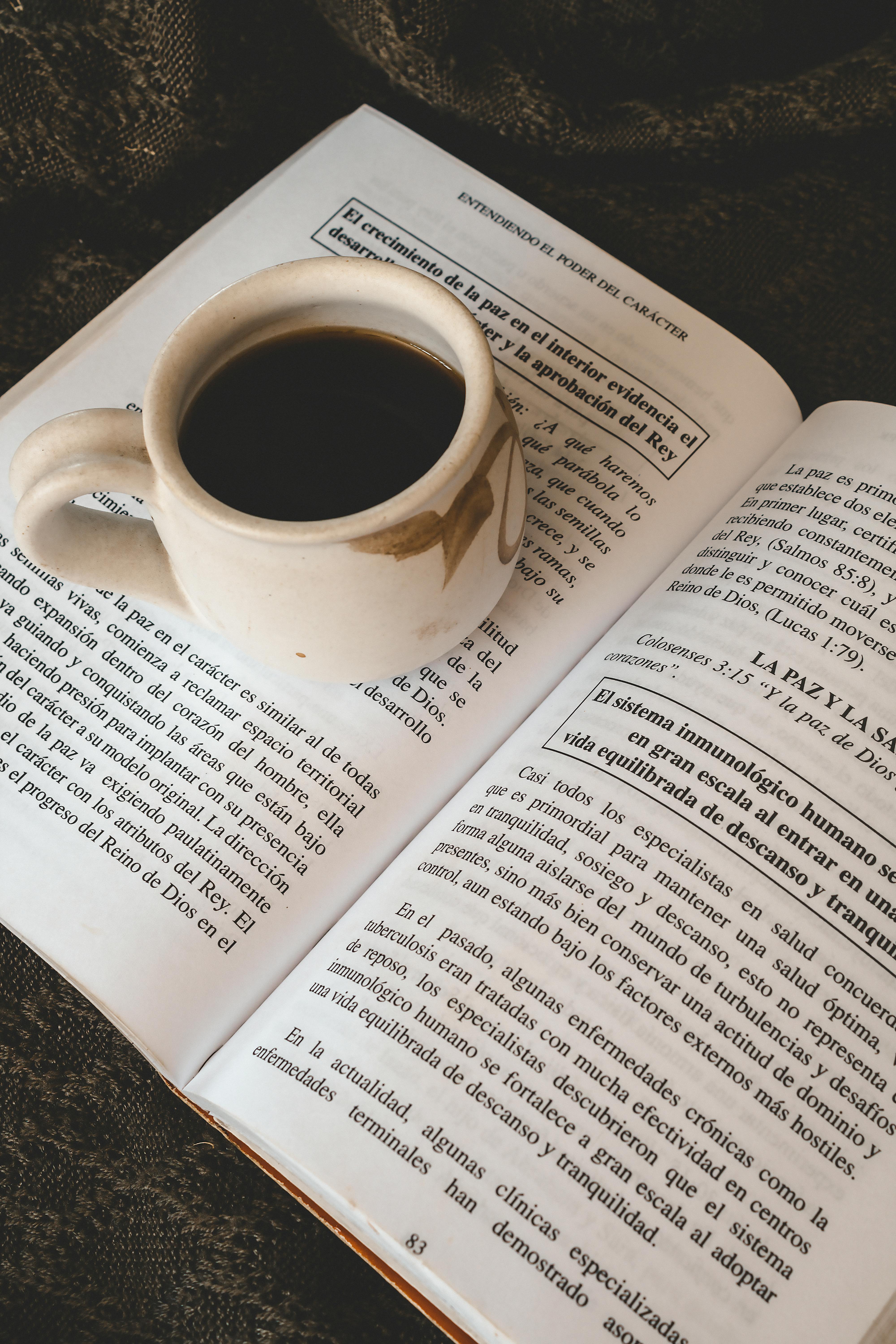 Cozy Reading with Coffee · Free Stock Photo