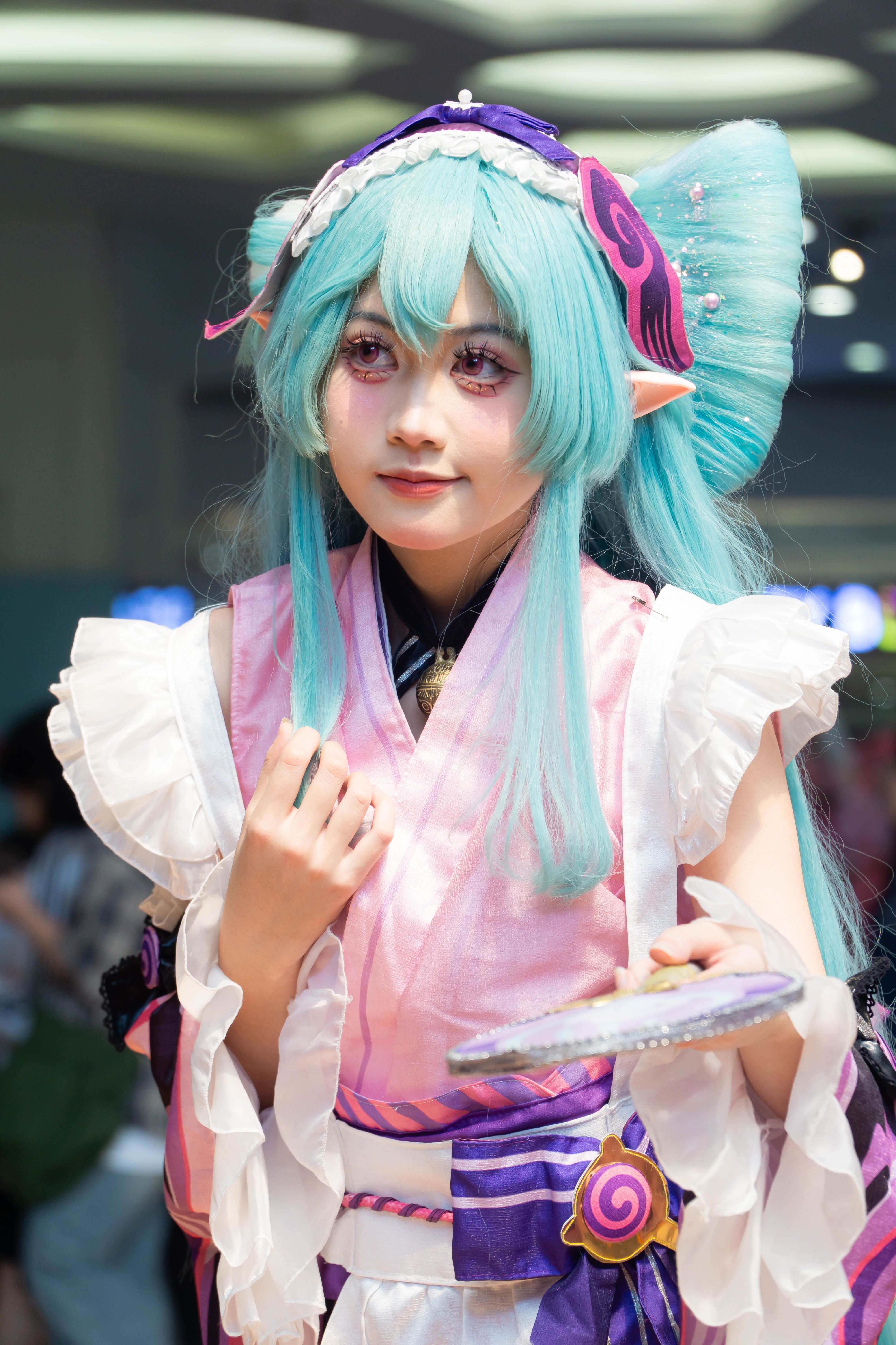 Colorful Anime Cosplay Female Character Portrait · Free Stock Photo