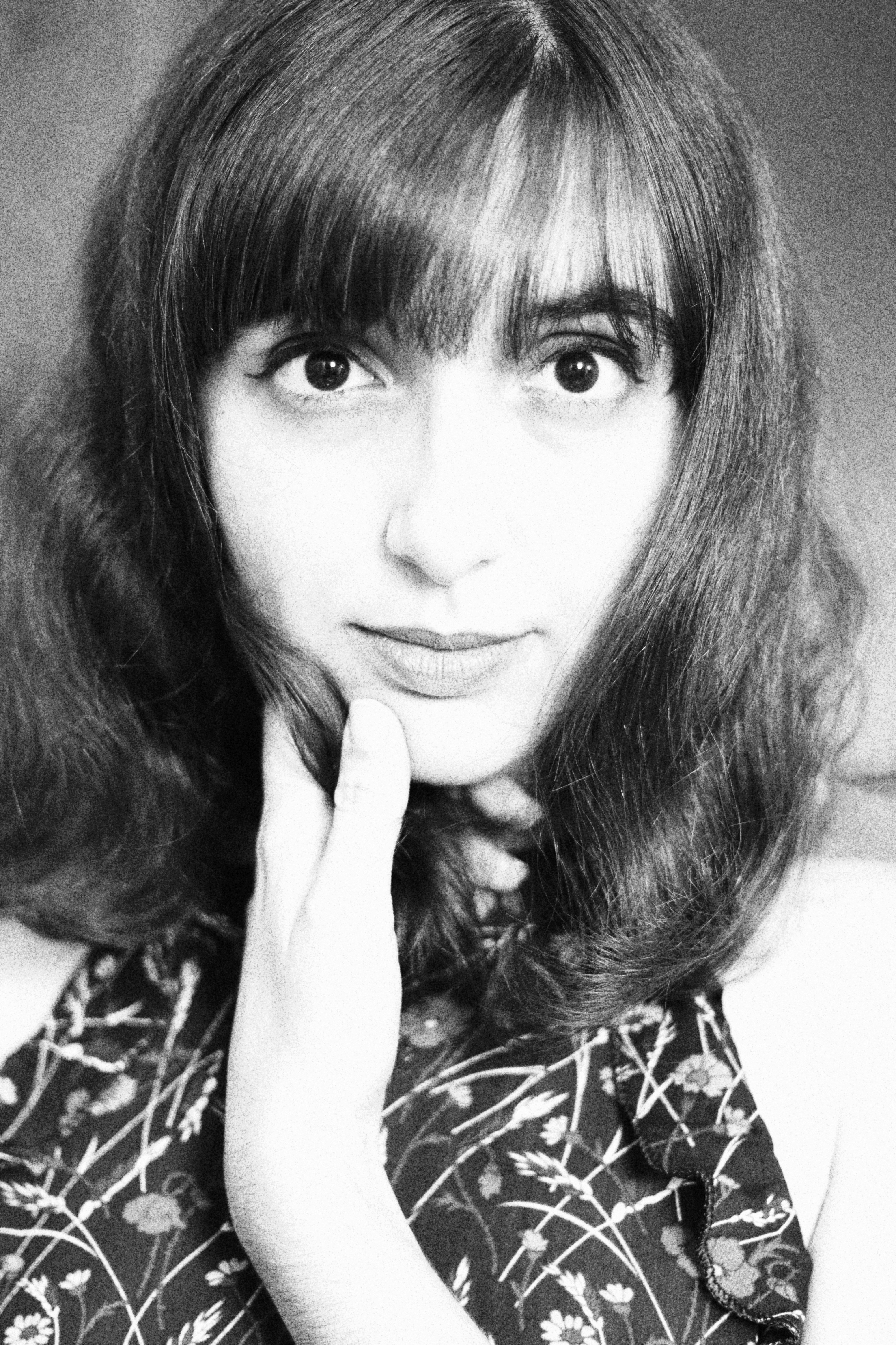 Expressive Black and White Portrait of a Woman · Free Stock Photo