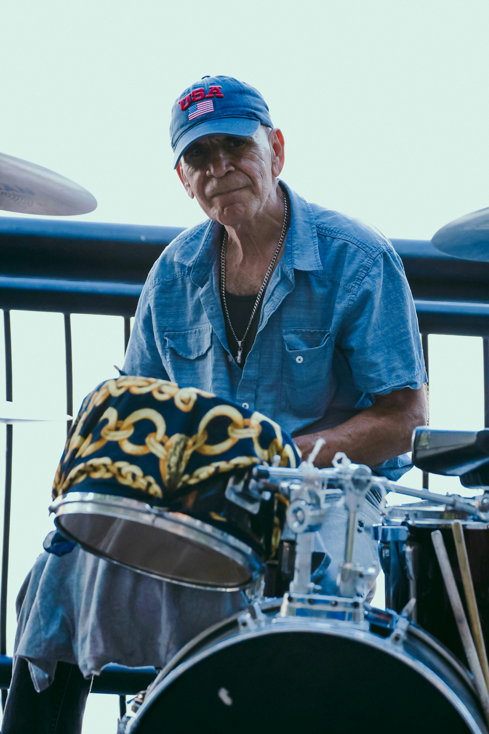 Street Drummer Performing in Hoboken, NJ · Free Stock Photo