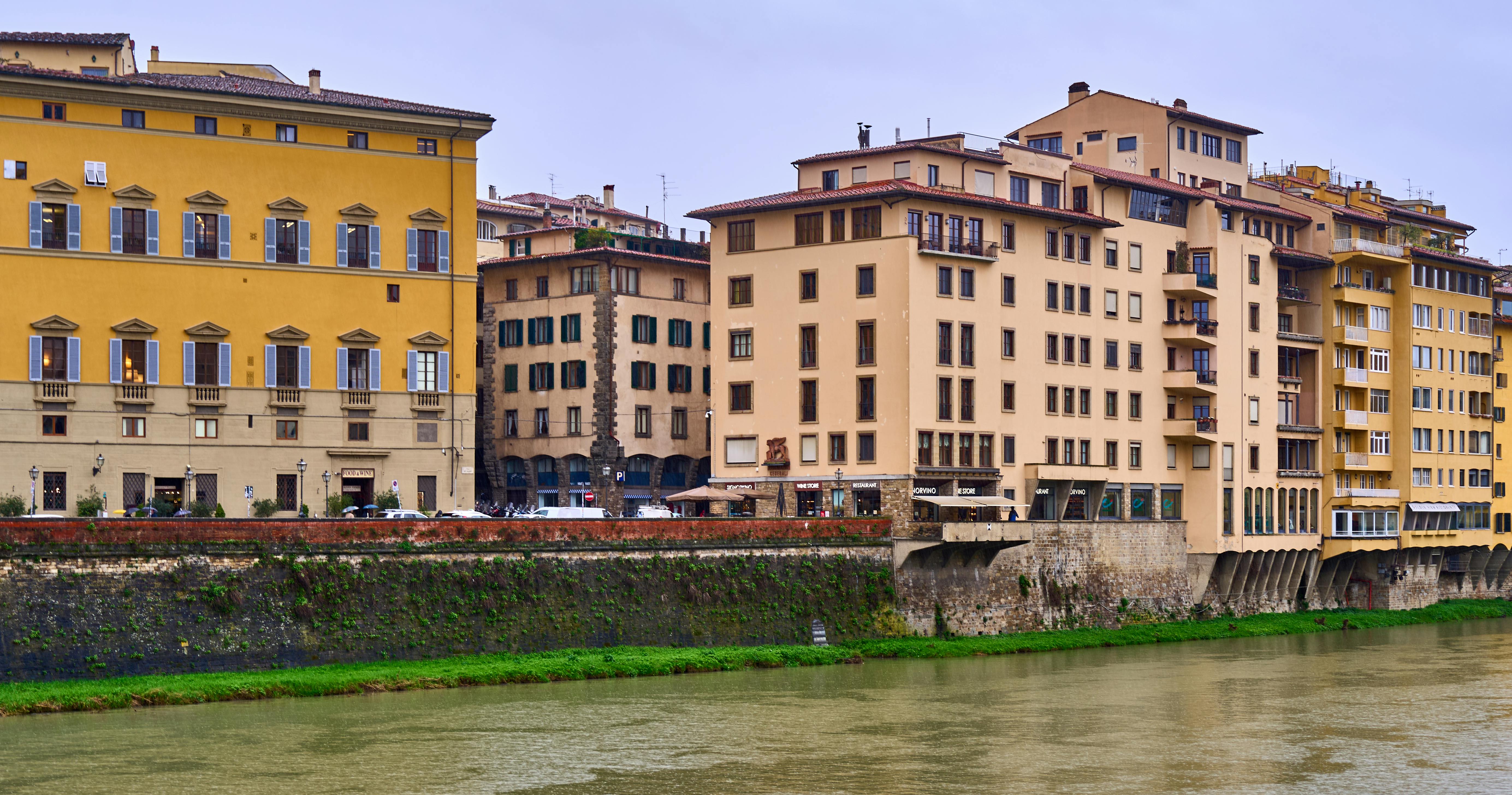 Historic Riverside Architecture in Florence · Free Stock Photo