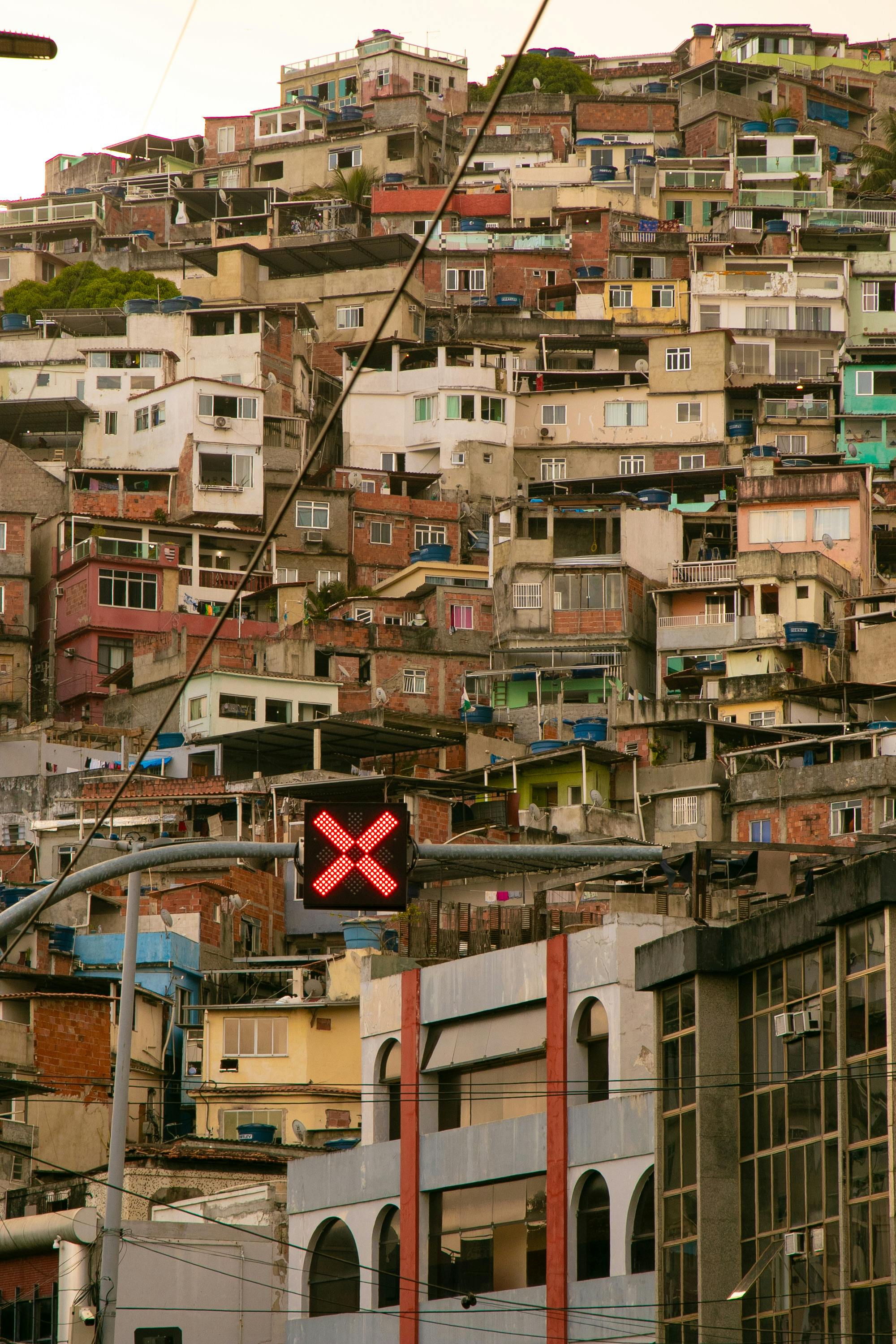 Colorful Favela Hillside in Rio de Janeiro · Free Stock Photo
