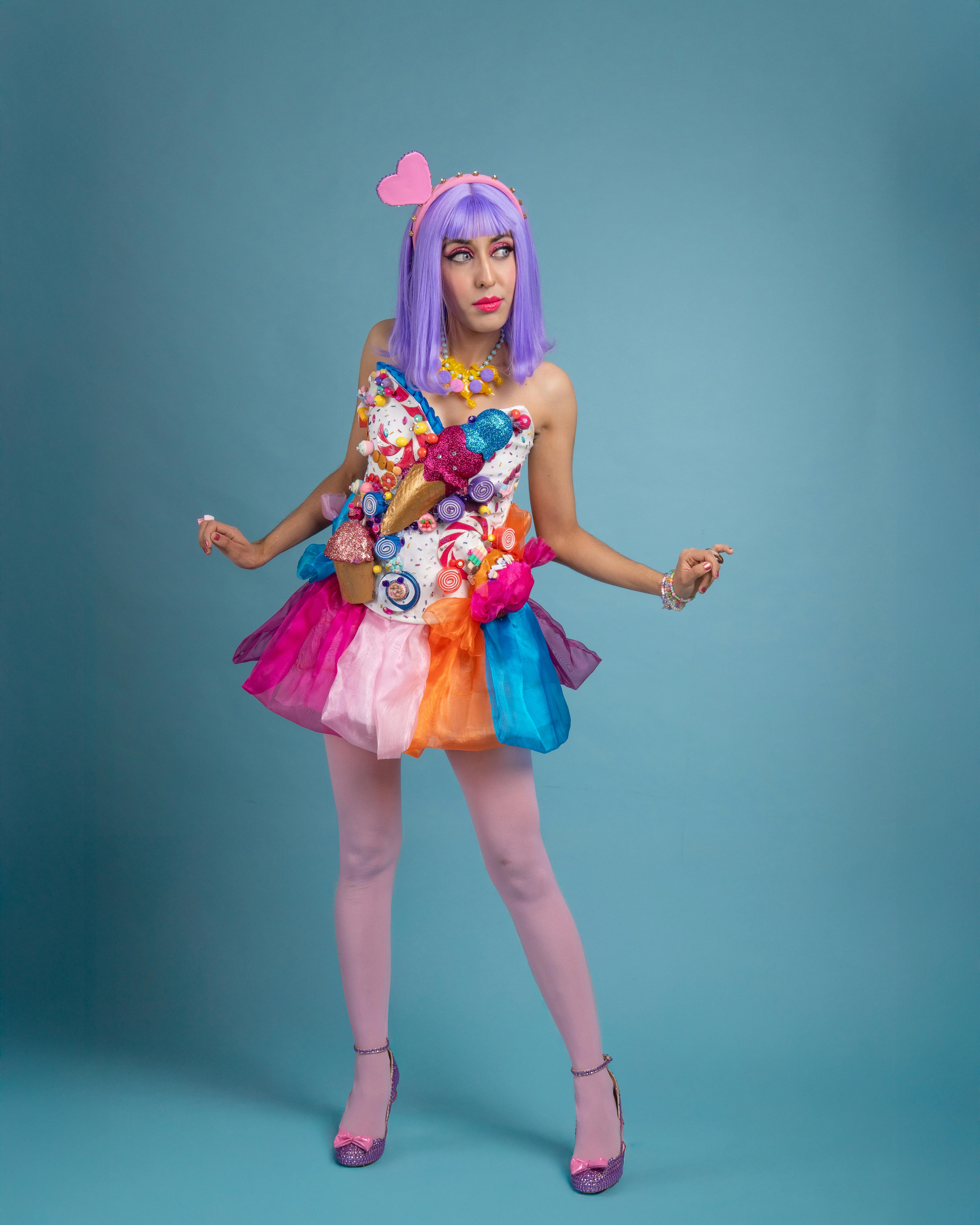 Vibrant Artistic Cosplay with Colorful Attire · Free Stock Photo