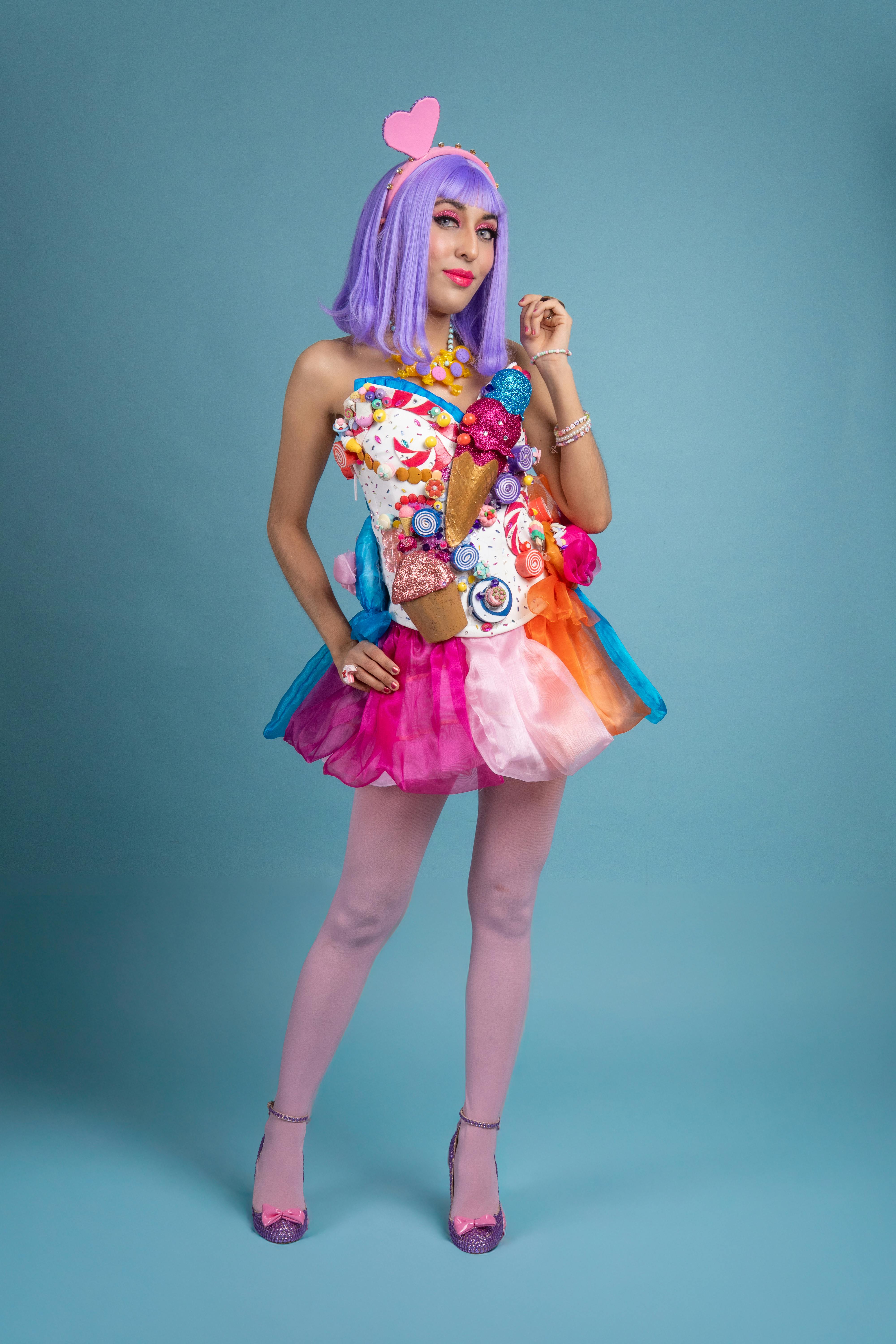 Vibrant Cosplay with Colorful Costume and Wig · Free Stock Photo