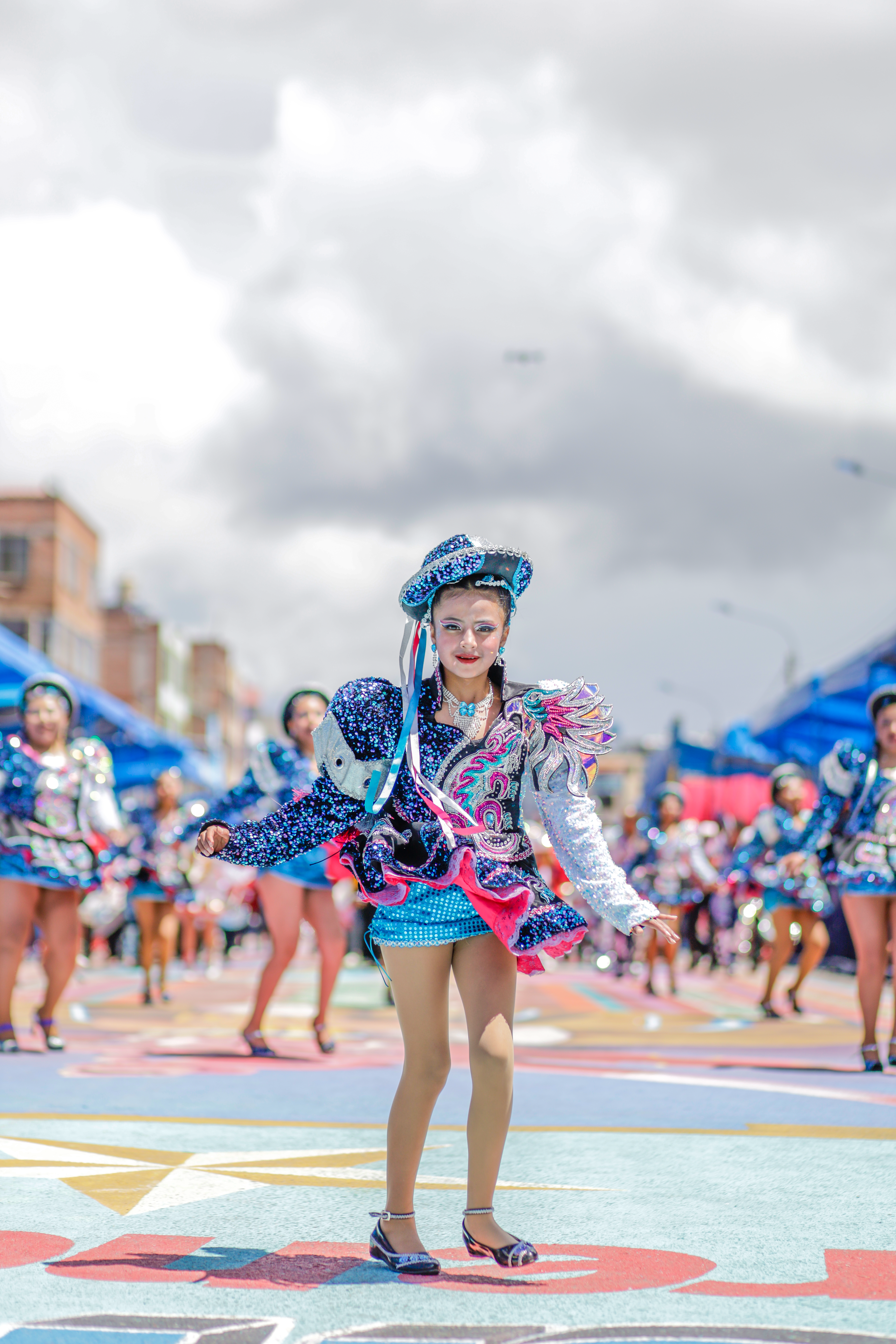 Vibrant Parade with Traditional Dancers in Festive Attire · Free Stock ...
