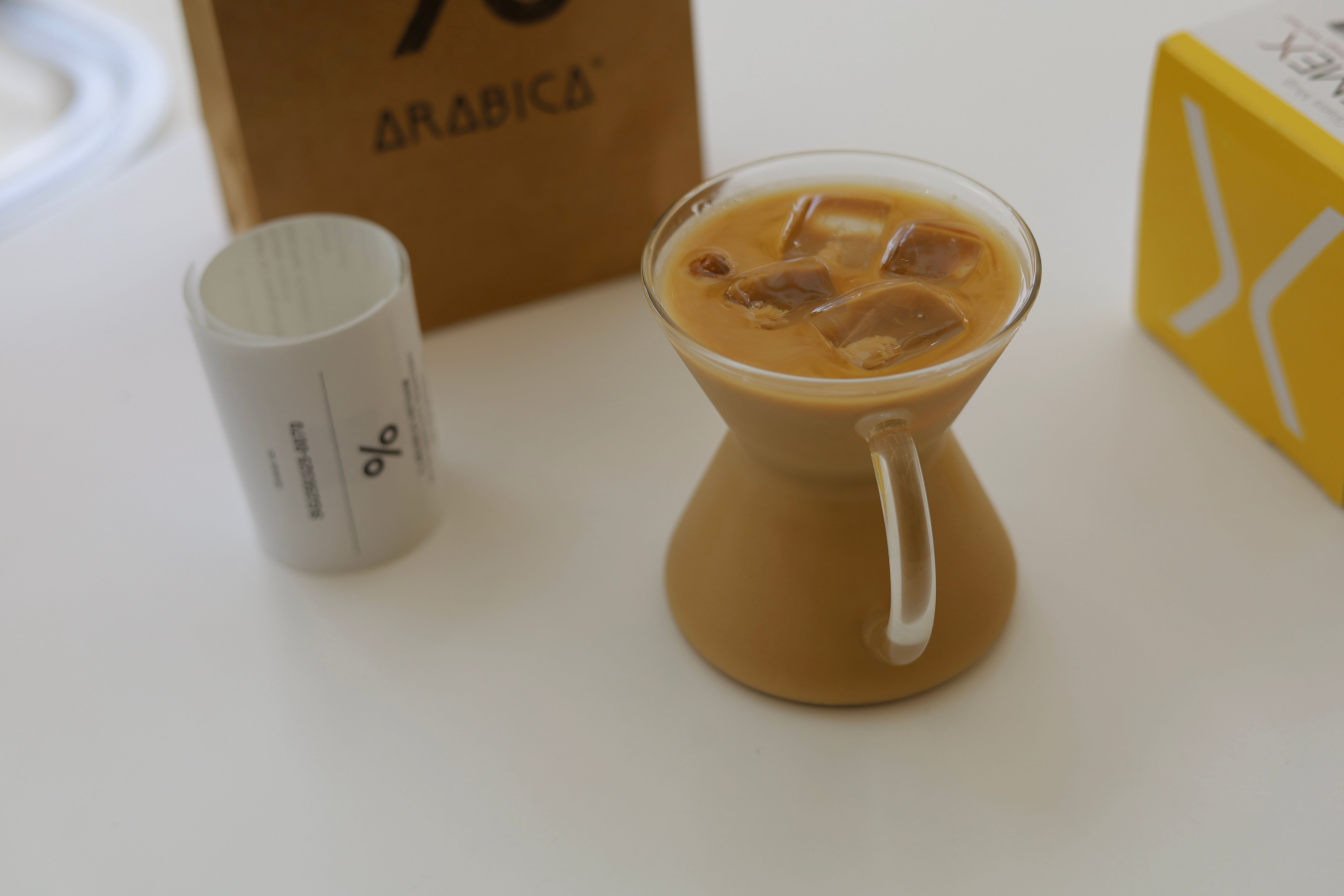 Chilled Iced Coffee with Minimalist Café Design · Free Stock Photo