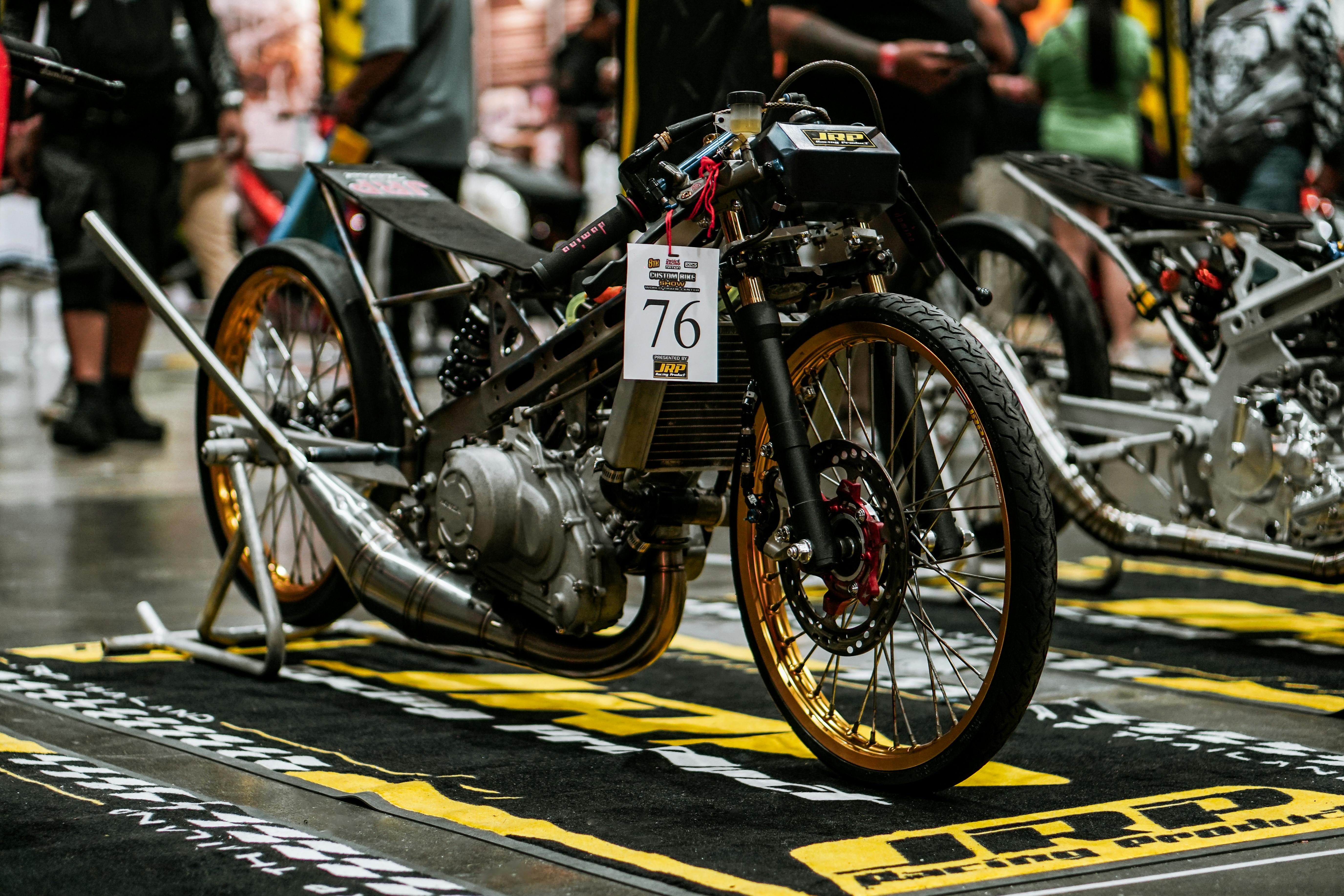 Custom Motorcycle at Motor Show in Manila · Free Stock Photo
