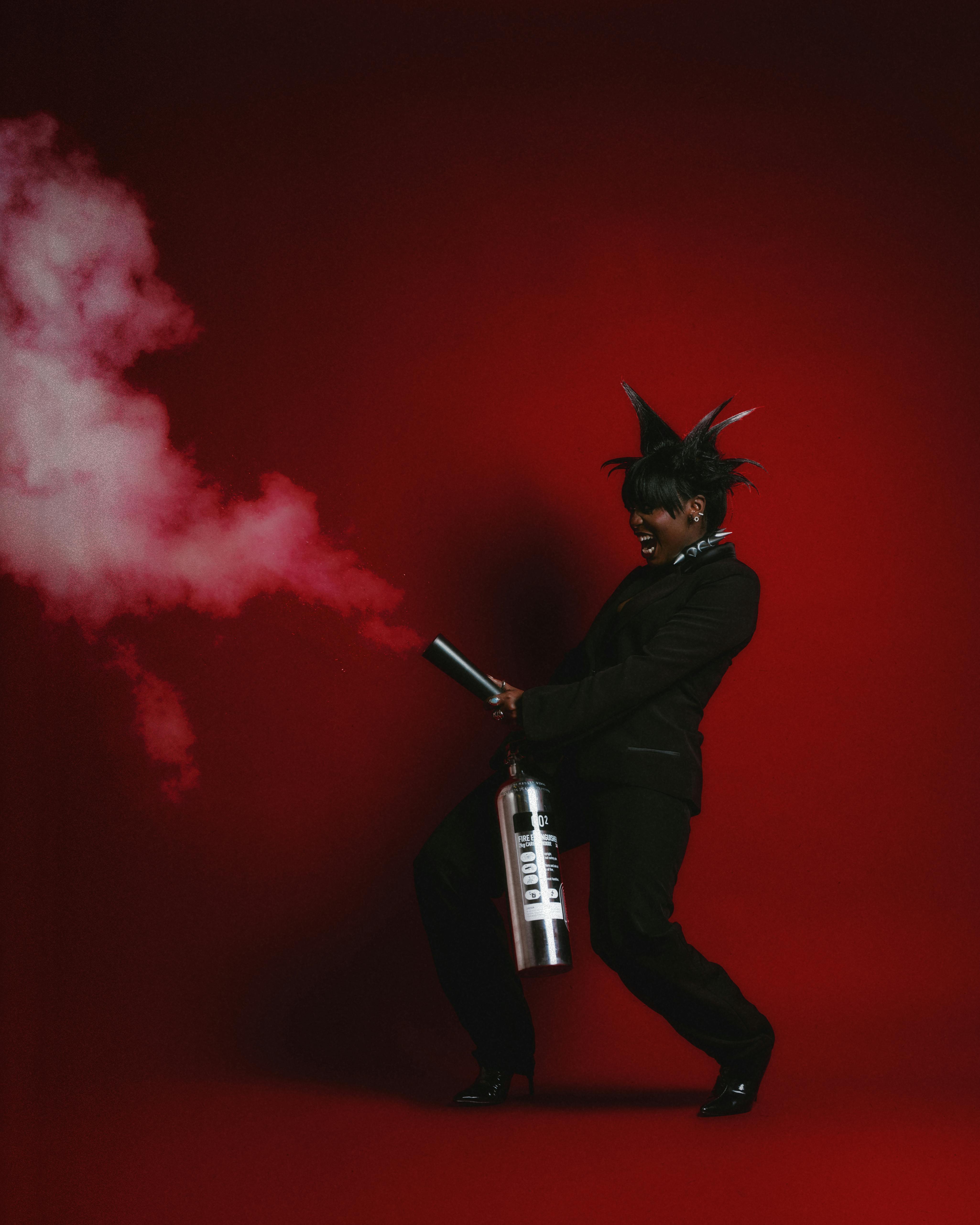 Dramatic Punk Aesthetic with Smoke Effect · Free Stock Photo