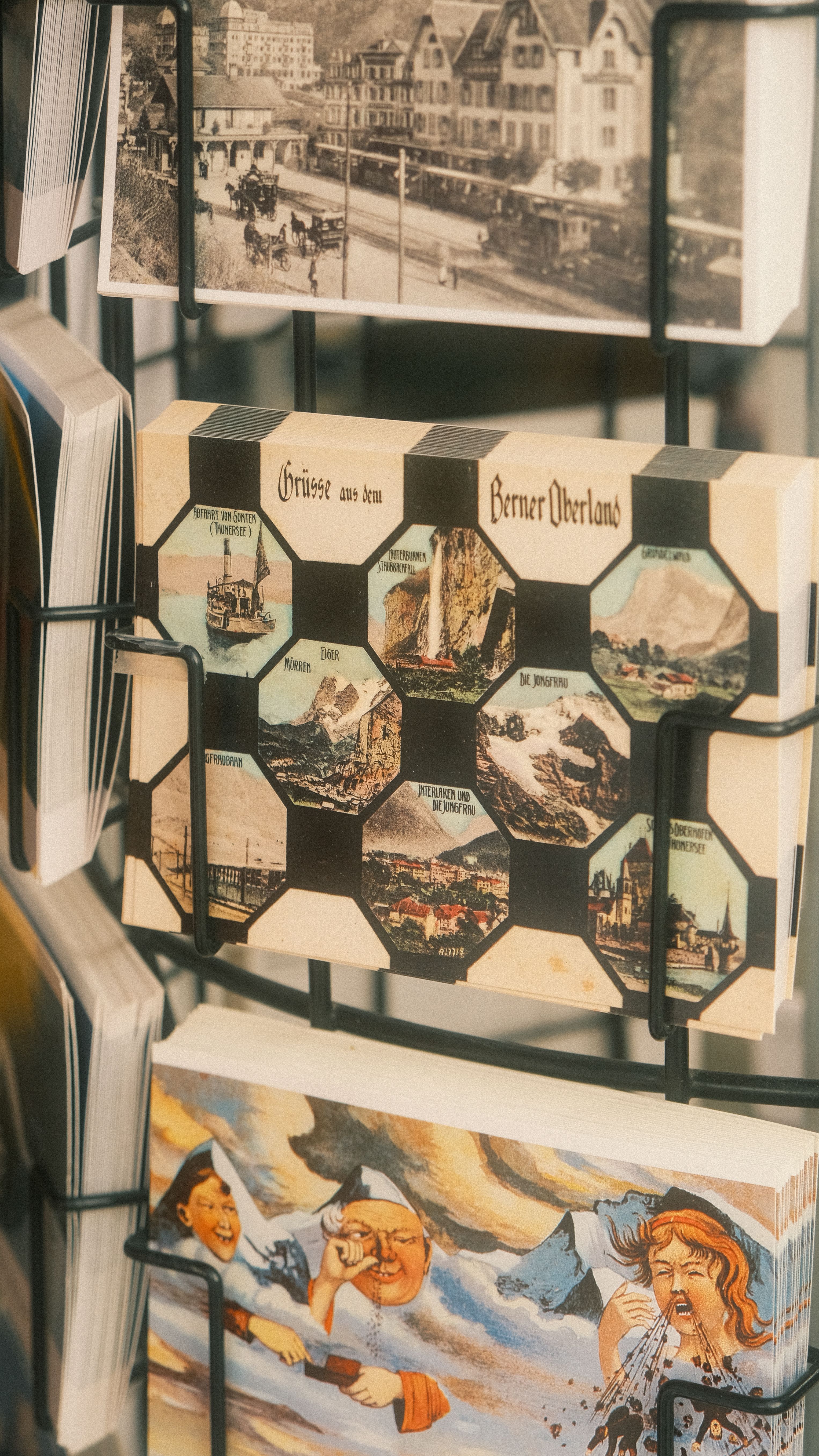 Vintage Postcards Display in Berner Oberland · Free Stock Photo
