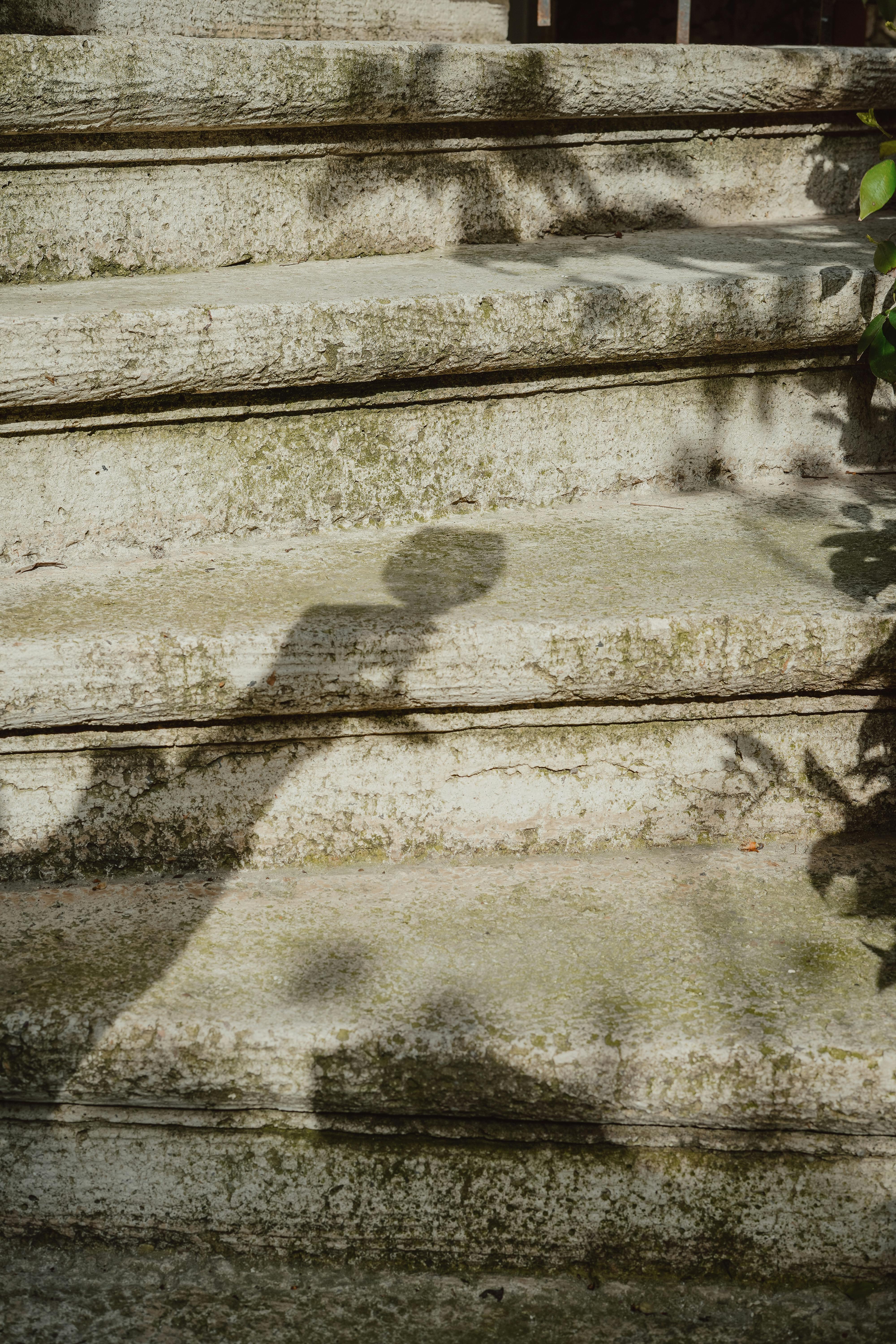 Shadow on Stone Steps Outdoors · Free Stock Photo