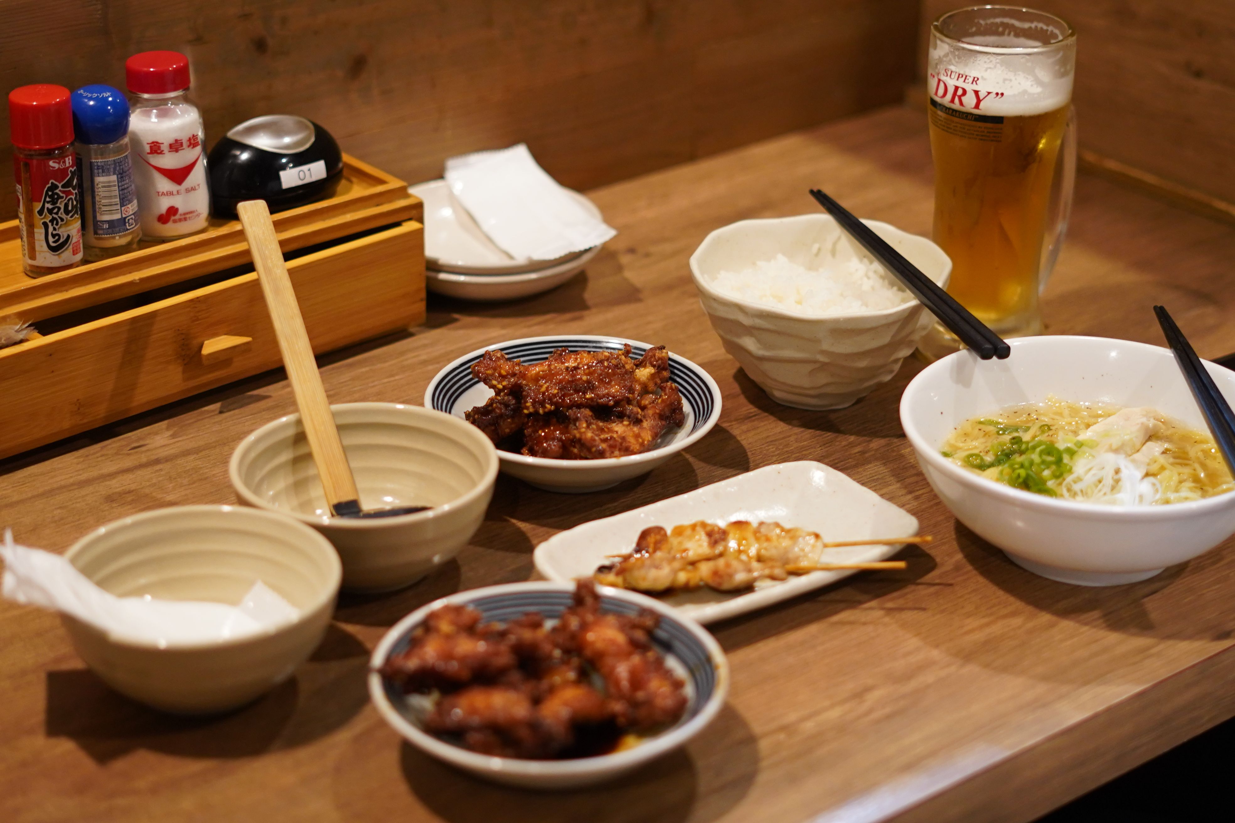 Japanese Cuisine with Ramen and Yakitori · Free Stock Photo