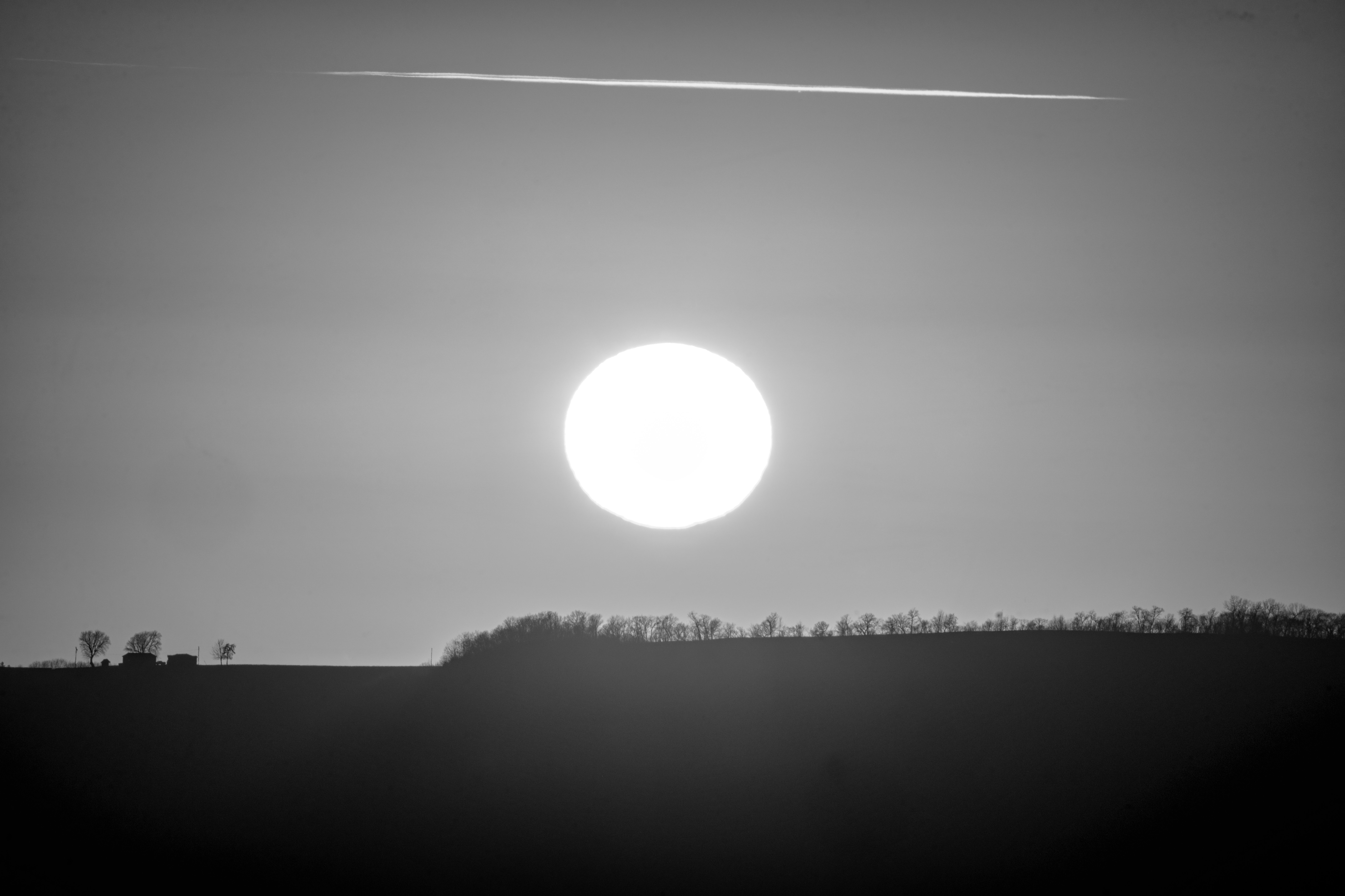 Black and White Sunset Over Pepin Landscape · Free Stock Photo