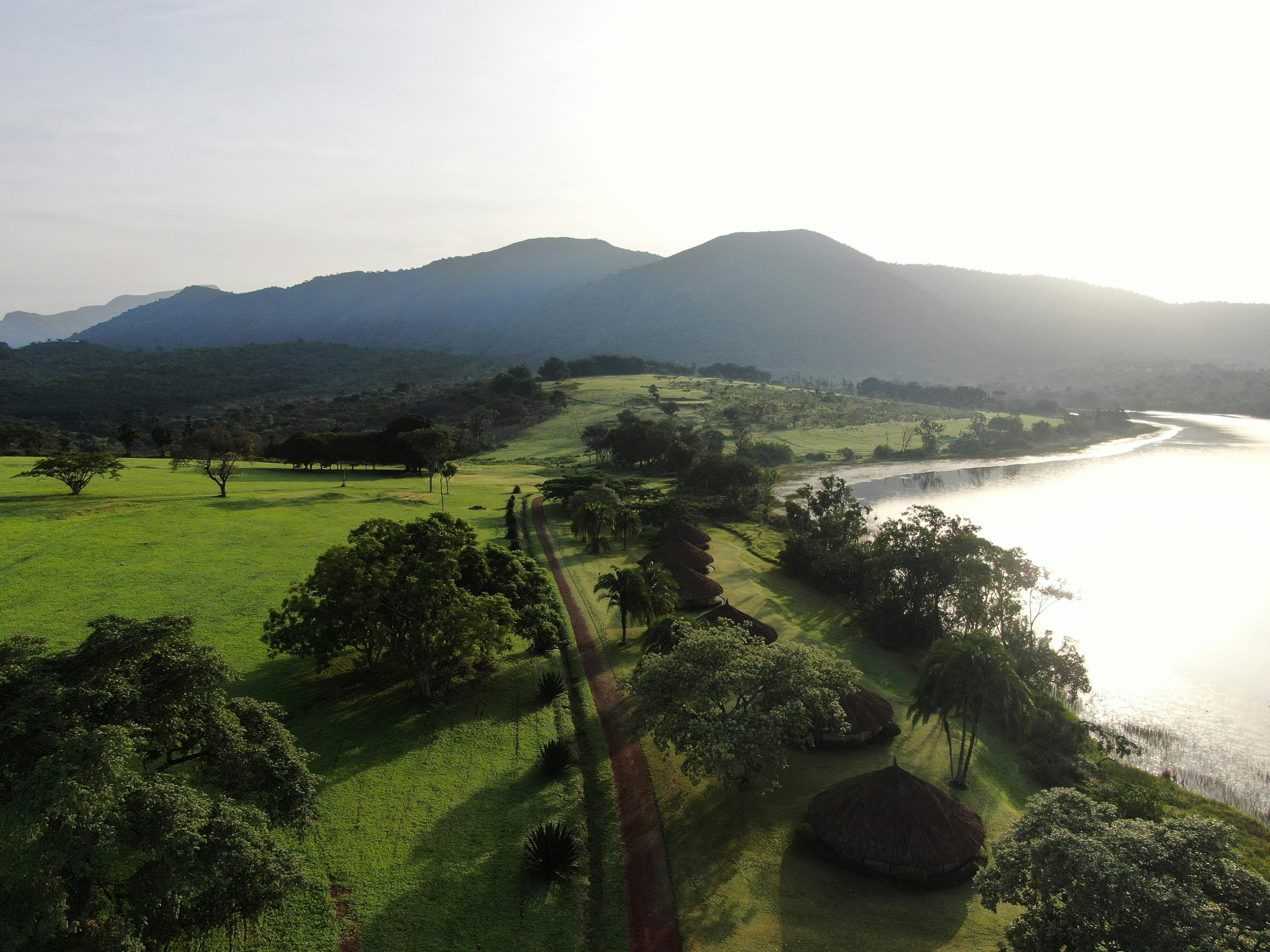 Aerial View of Idyllic Landscape in Foumbot, Cameroon · Free Stock Photo