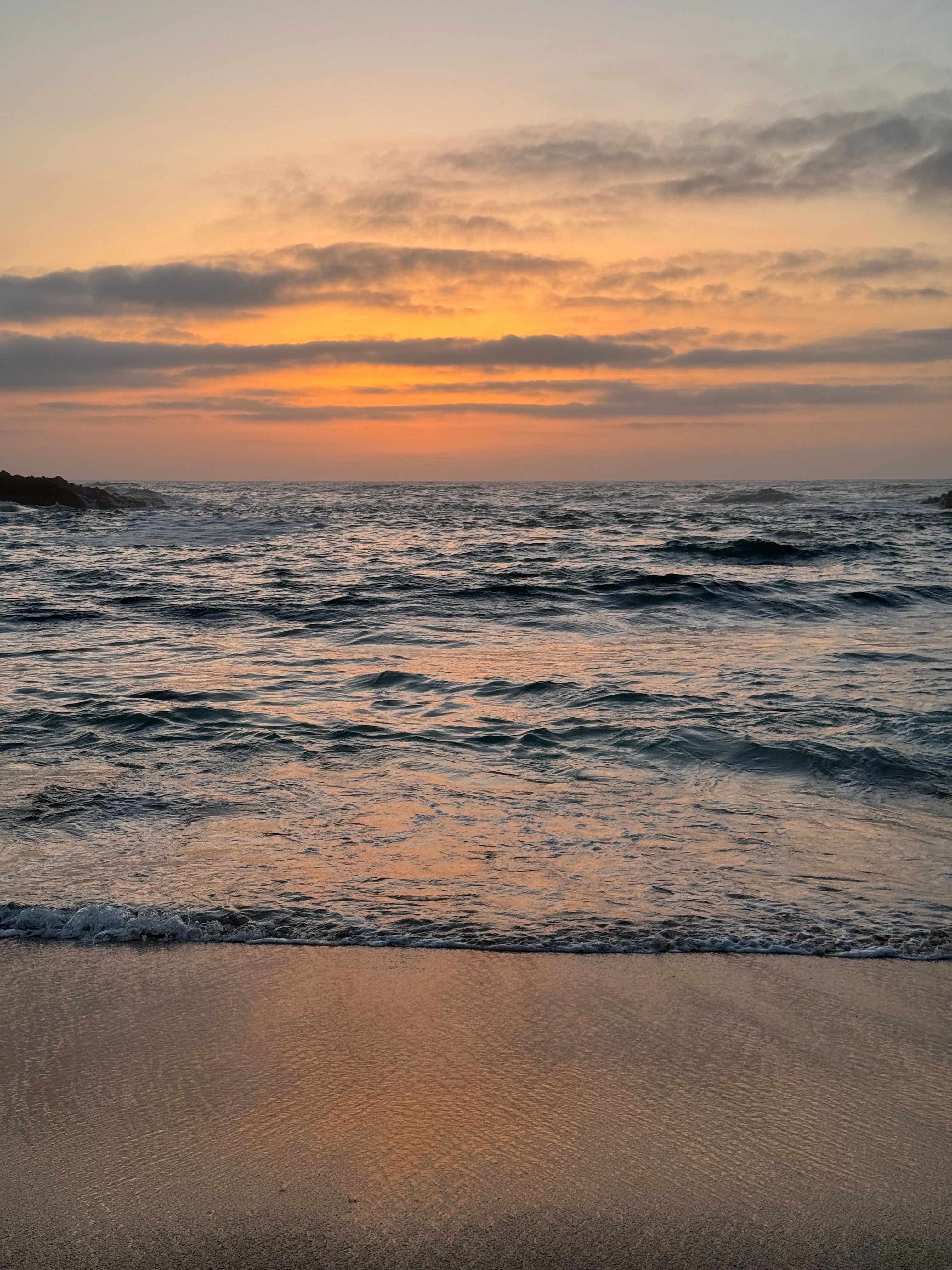 Serene Ocean Sunset at Moroccan Coast · Free Stock Photo