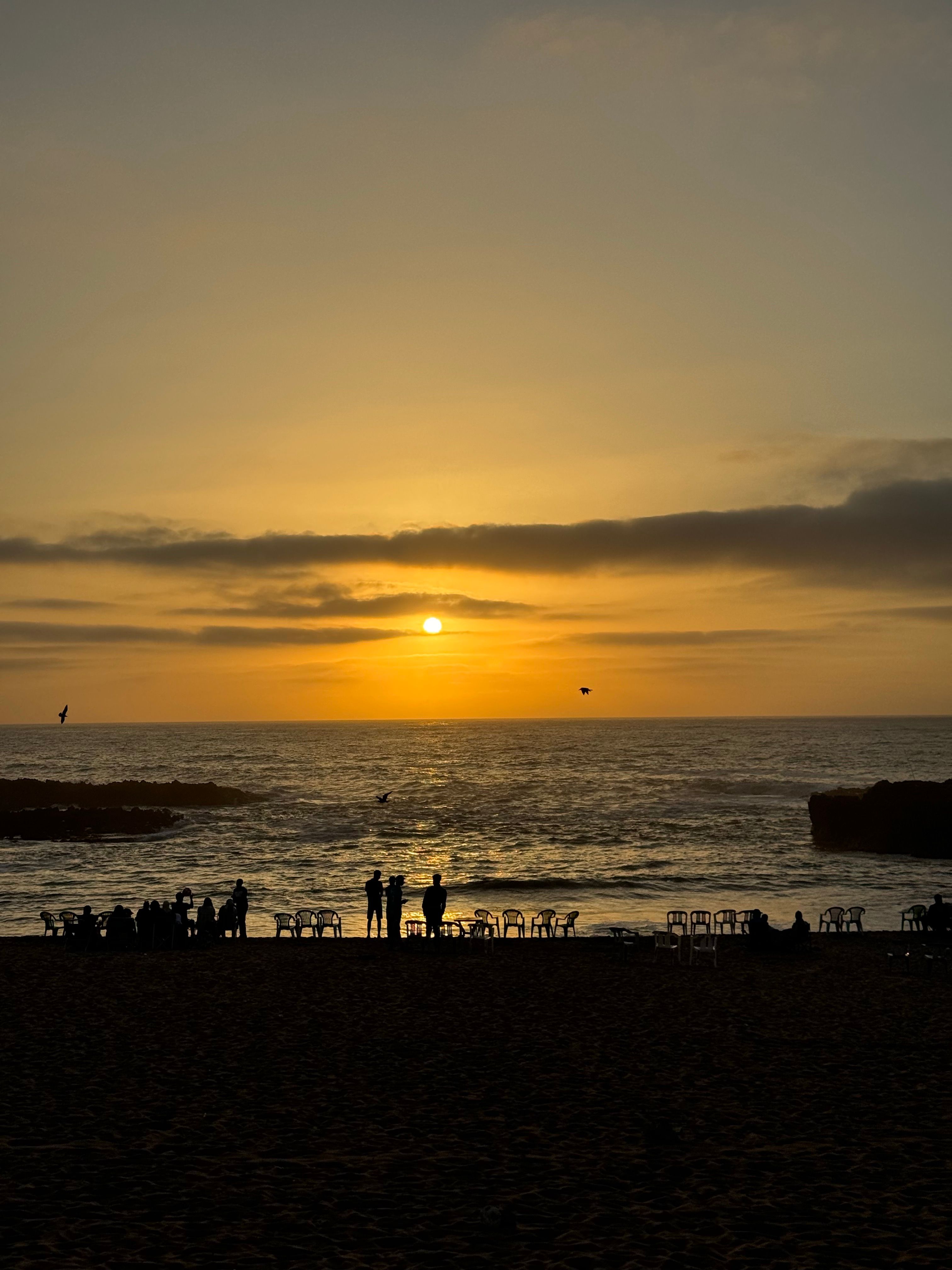 Serene Sunset on Moroccan Beach · Free Stock Photo