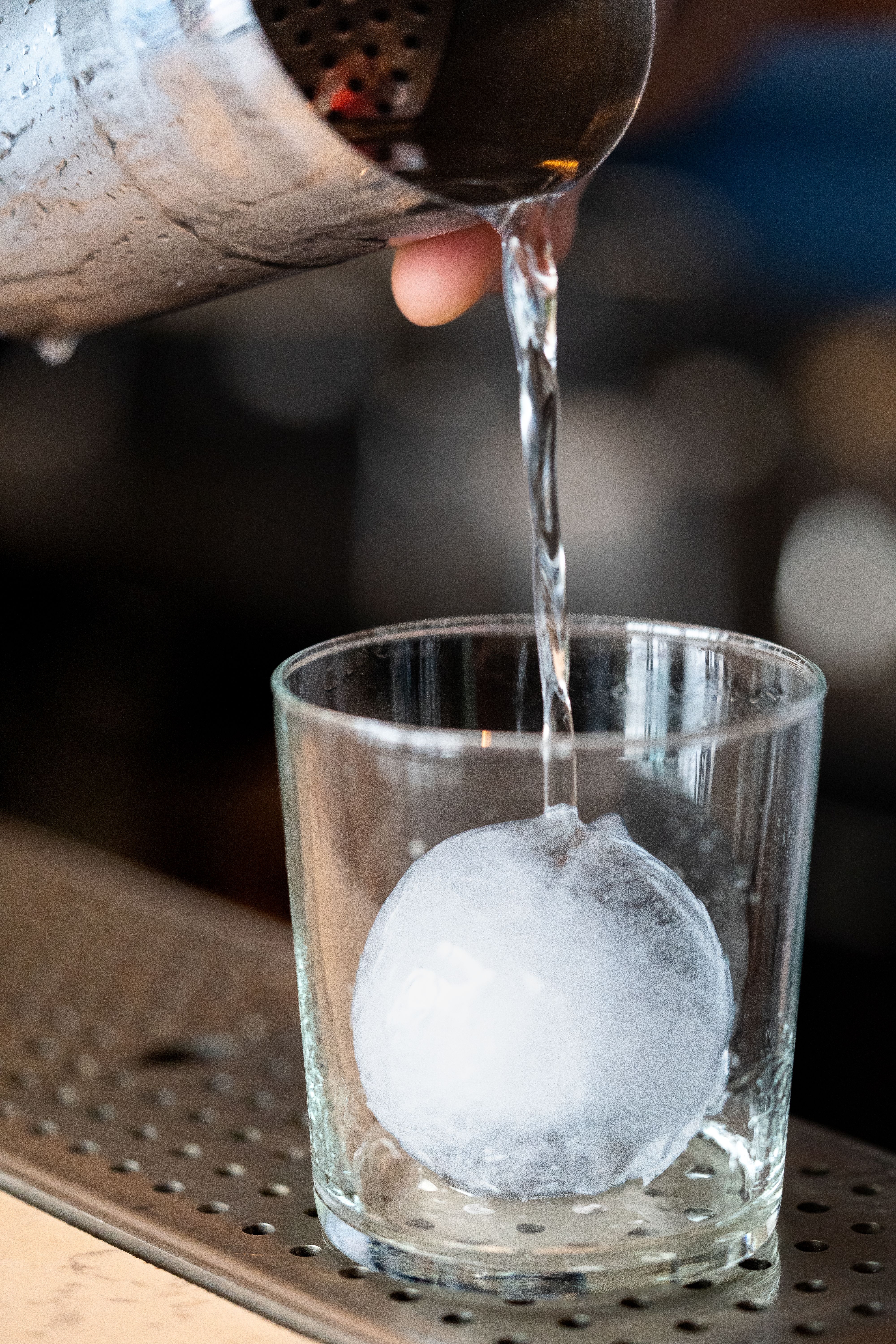 Close-up of Cocktail Preparation in Paris Bar · Free Stock Photo