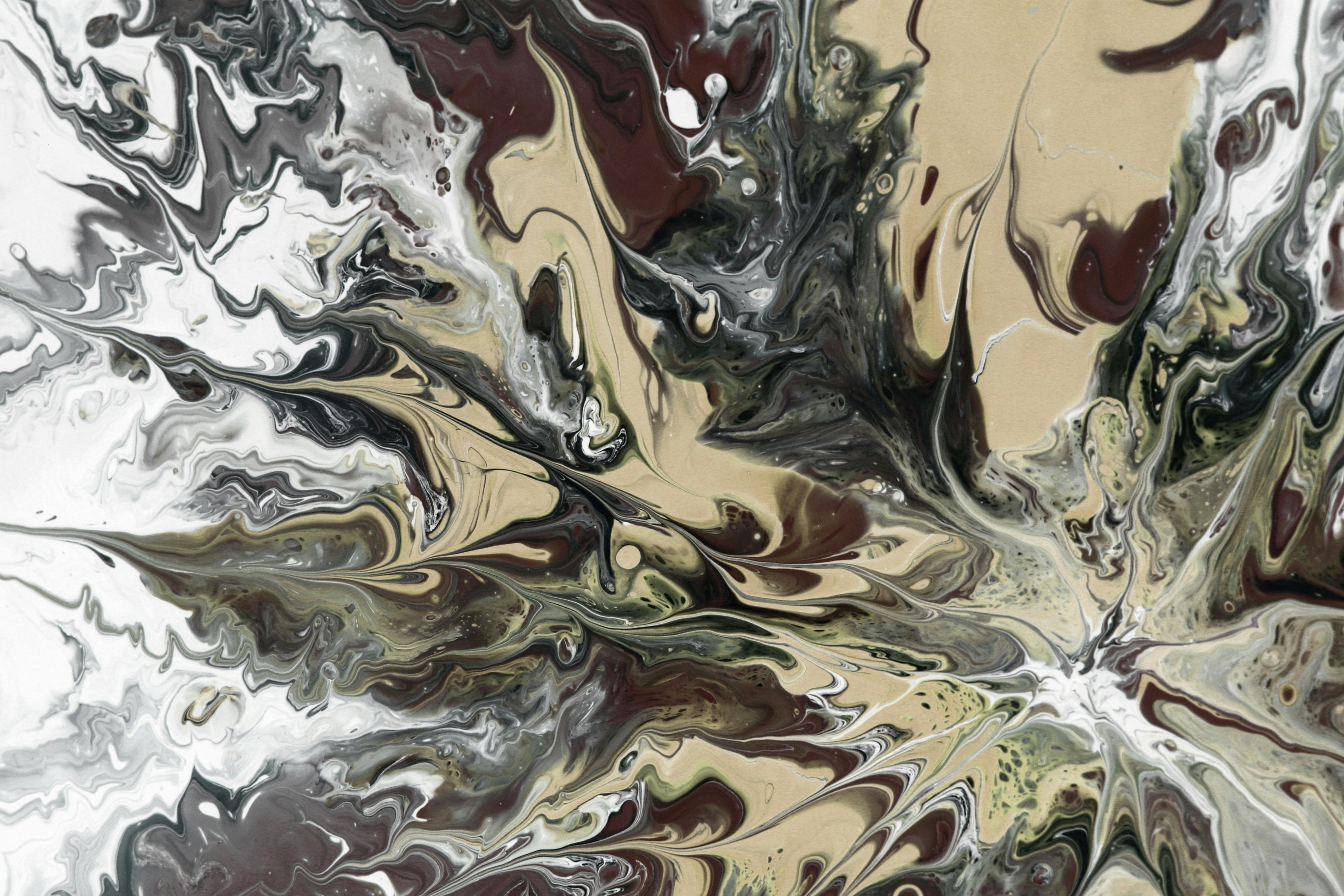 Abstract Fluid Art with Earthy Tones · Free Stock Photo