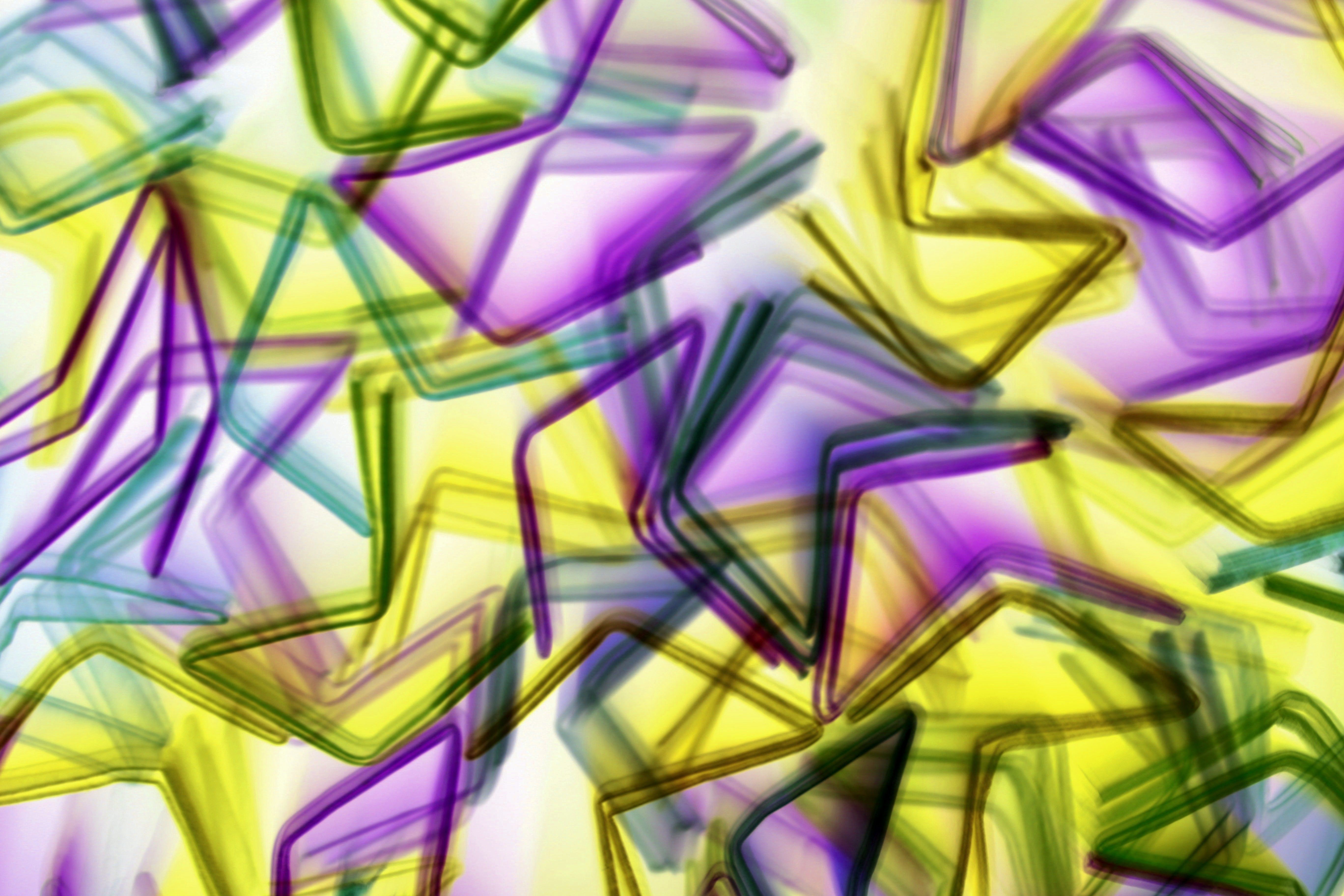 Colorful Abstract Shapes in Vibrant Chaos · Free Stock Photo