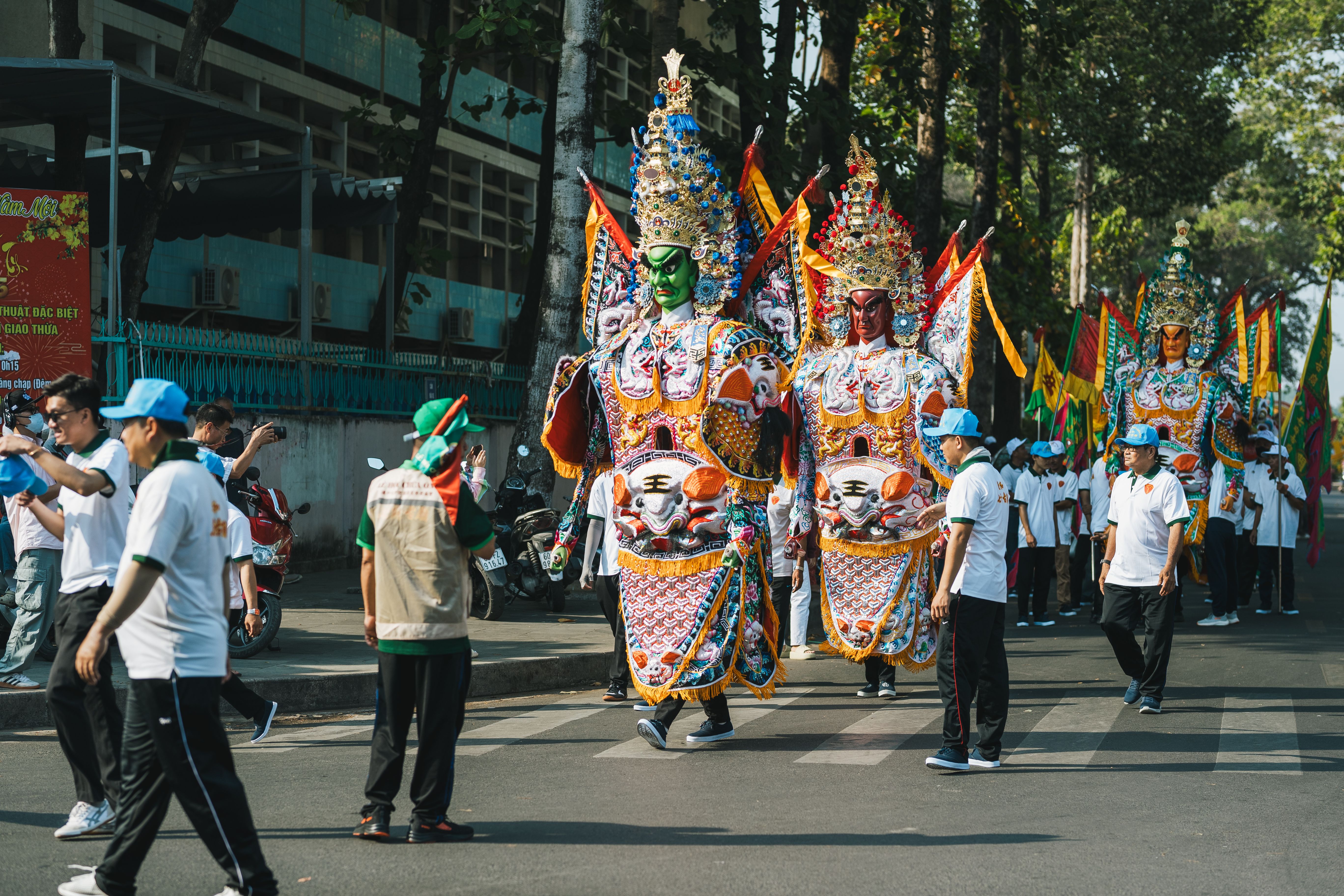 Vibrant Cultural Parade with Traditional Costumes · Free Stock Photo