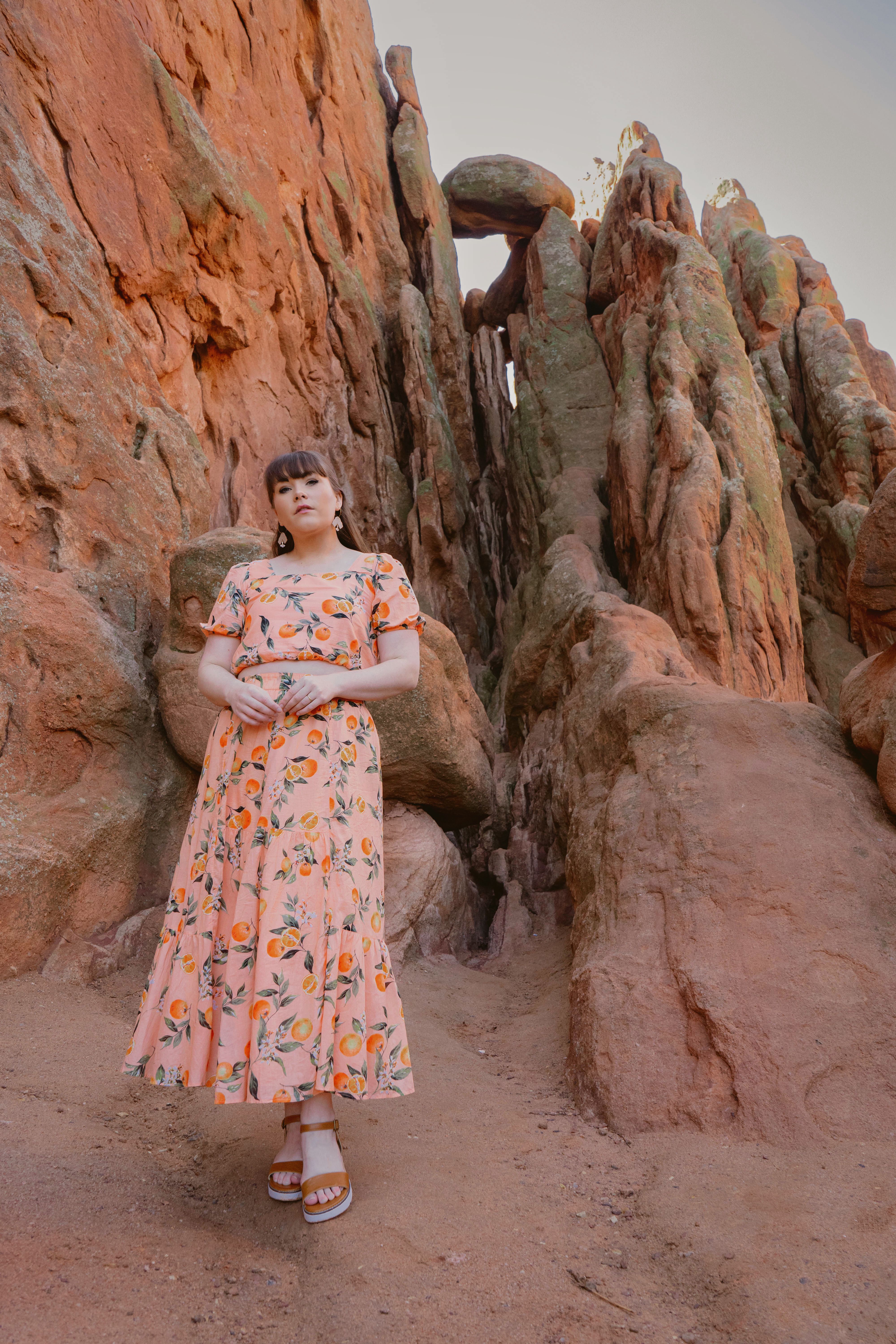 Fashionable Woman in Colorado's Red Rocks · Free Stock Photo