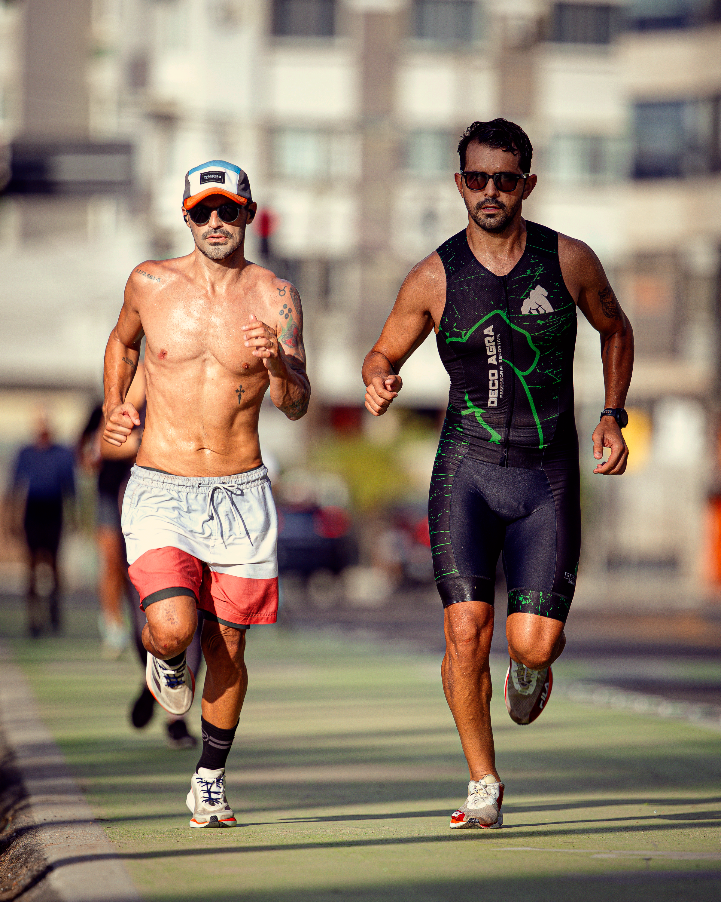 Two Male Runners in Urban Setting · Free Stock Photo