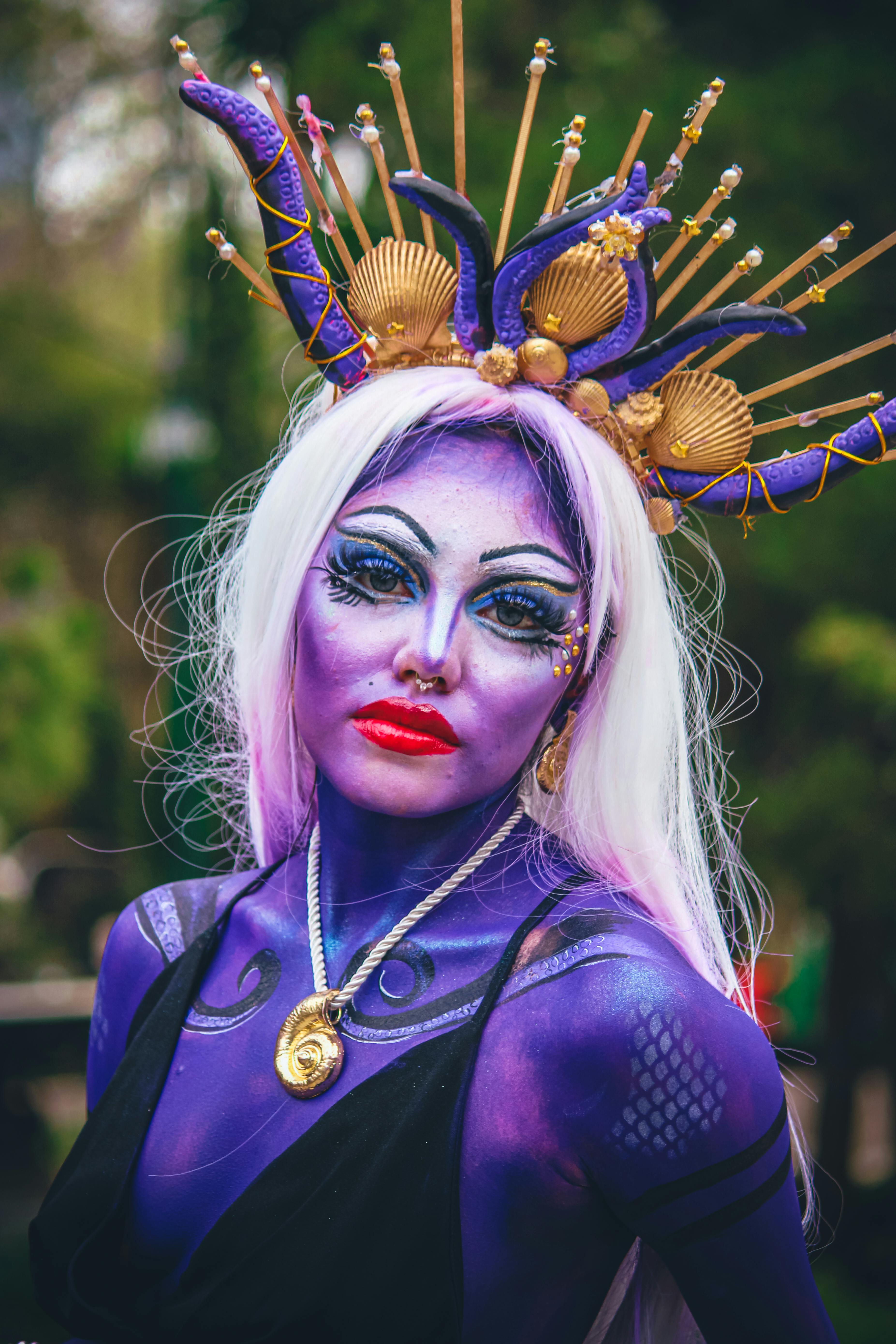 Elaborate Fantasy Cosplay in Outdoor Setting · Free Stock Photo