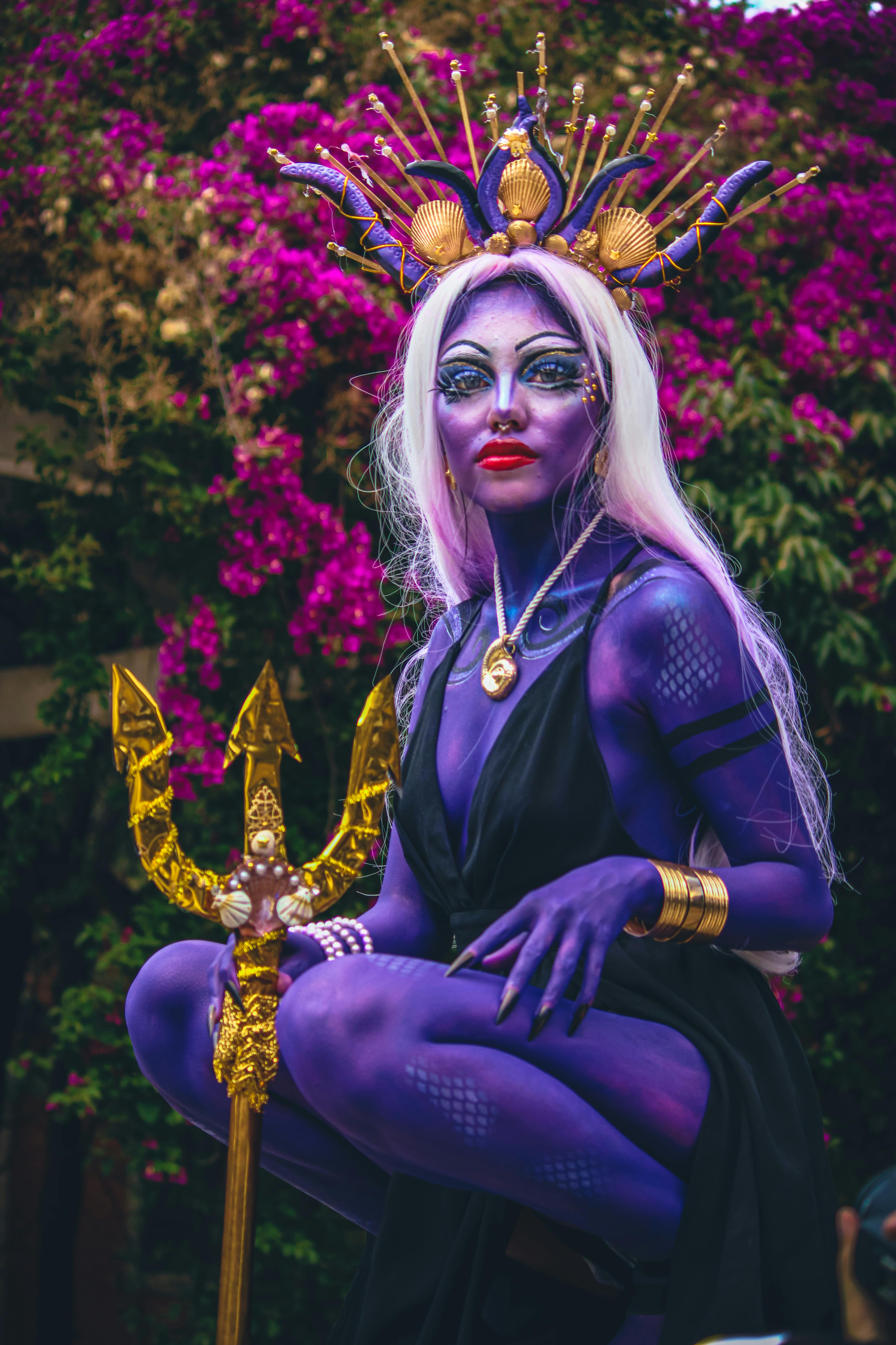 Striking Fantasy Cosplay in Vibrant Outdoor Setting · Free Stock Photo