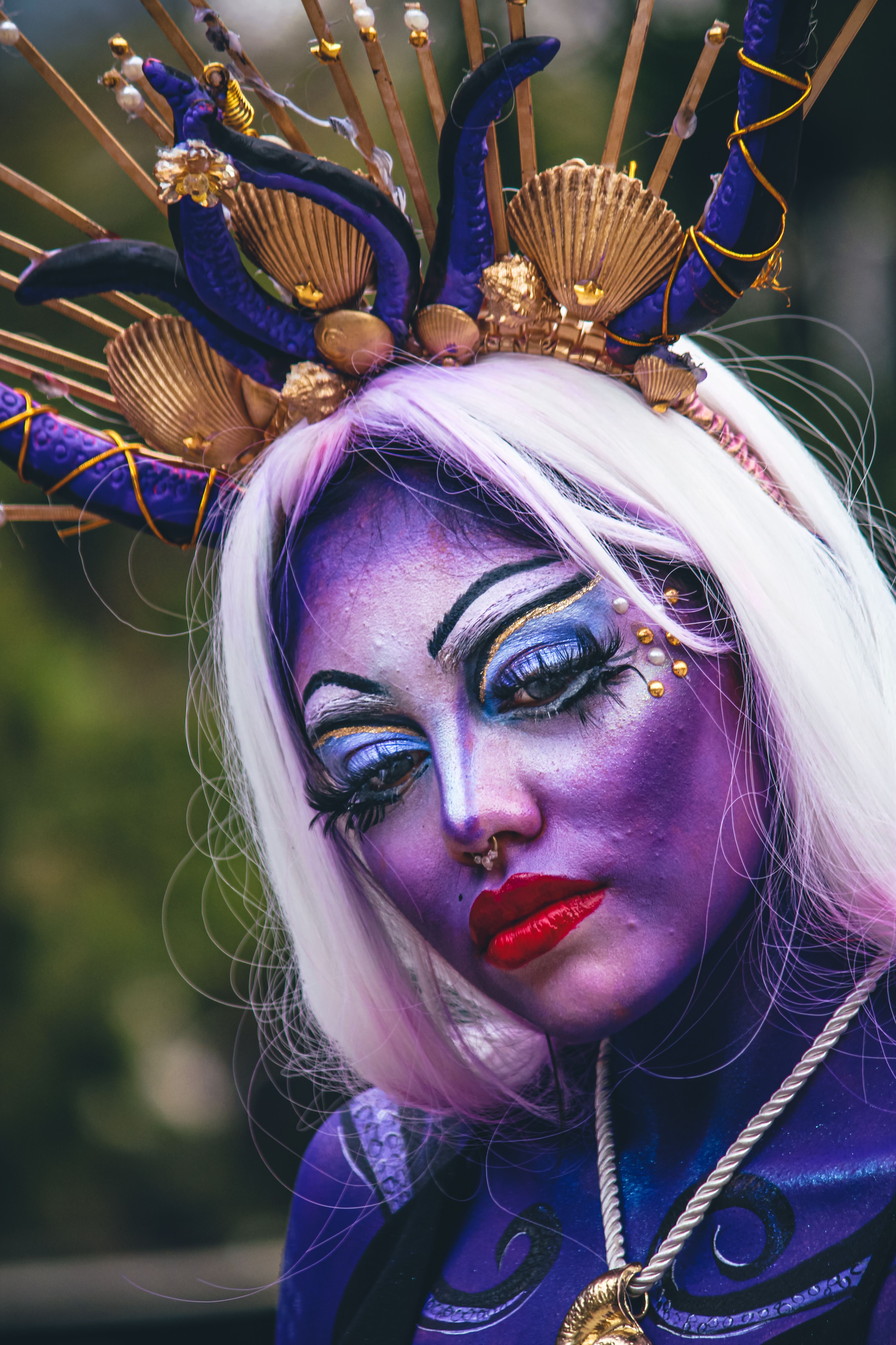 Fantasy Cosplay Portrait with Artistic Makeup Art · Free Stock Photo