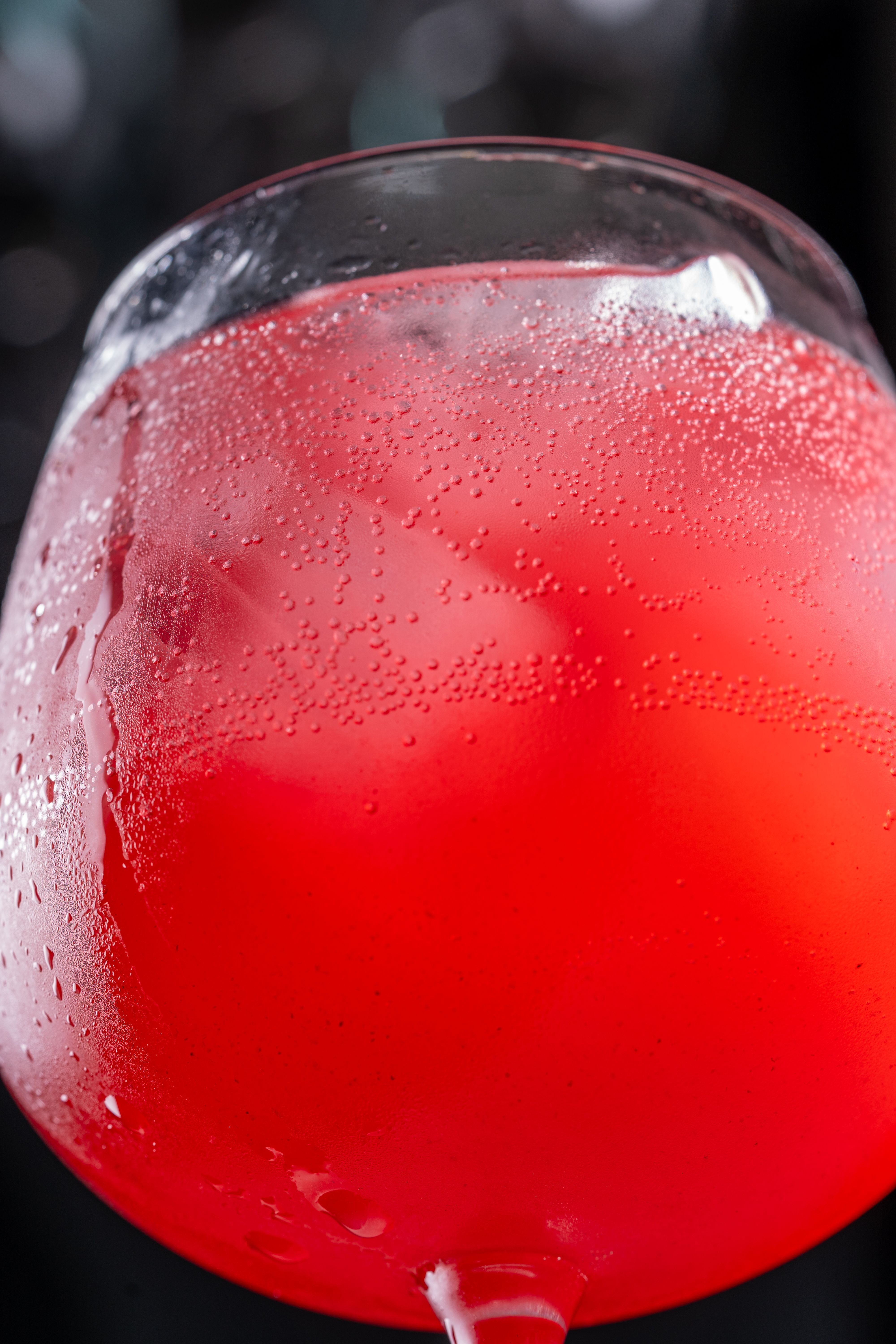 Close-up of Chilled Red Cocktail in Glass · Free Stock Photo