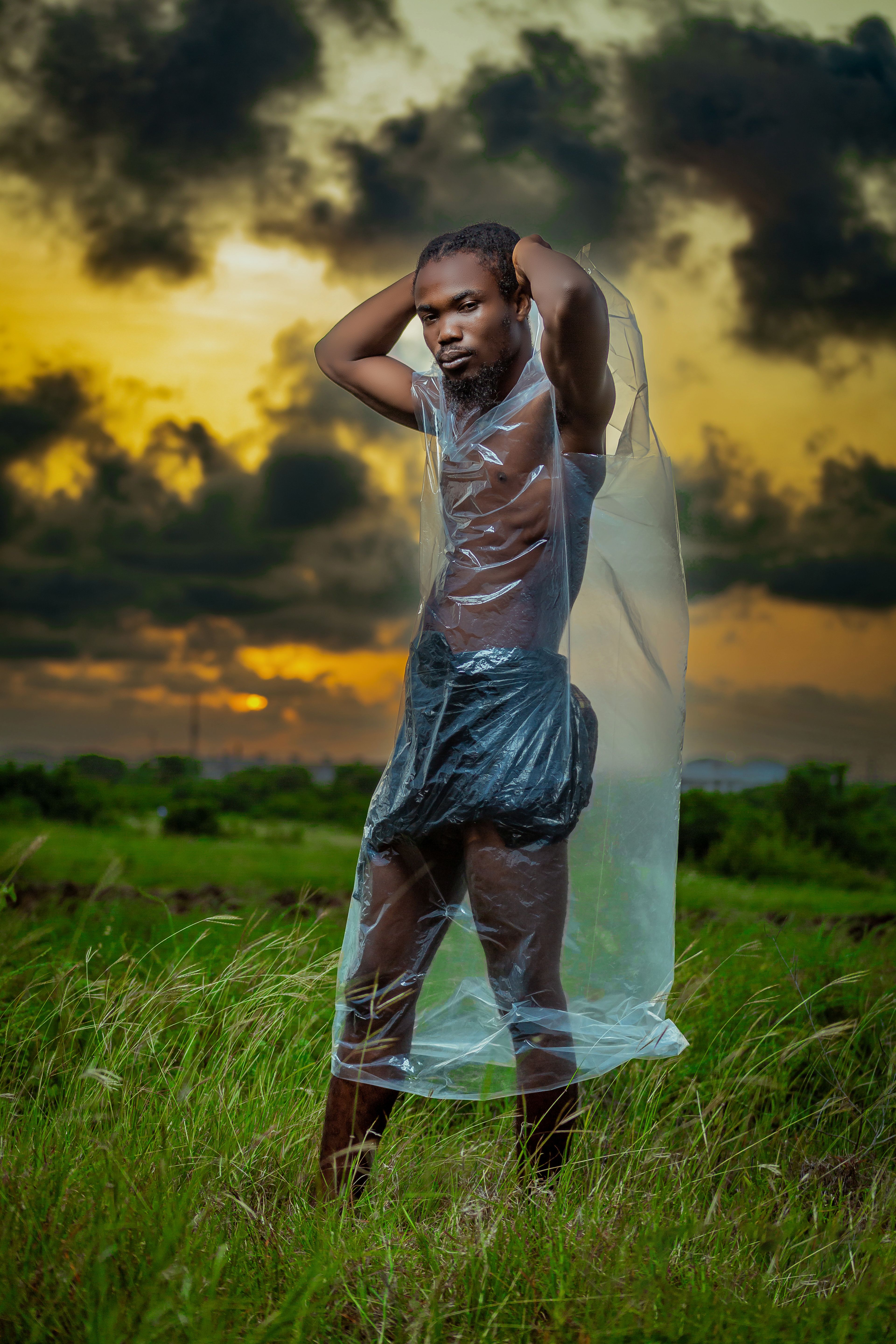 Artistic Portrait of Man in Nature at Sunset · Free Stock Photo