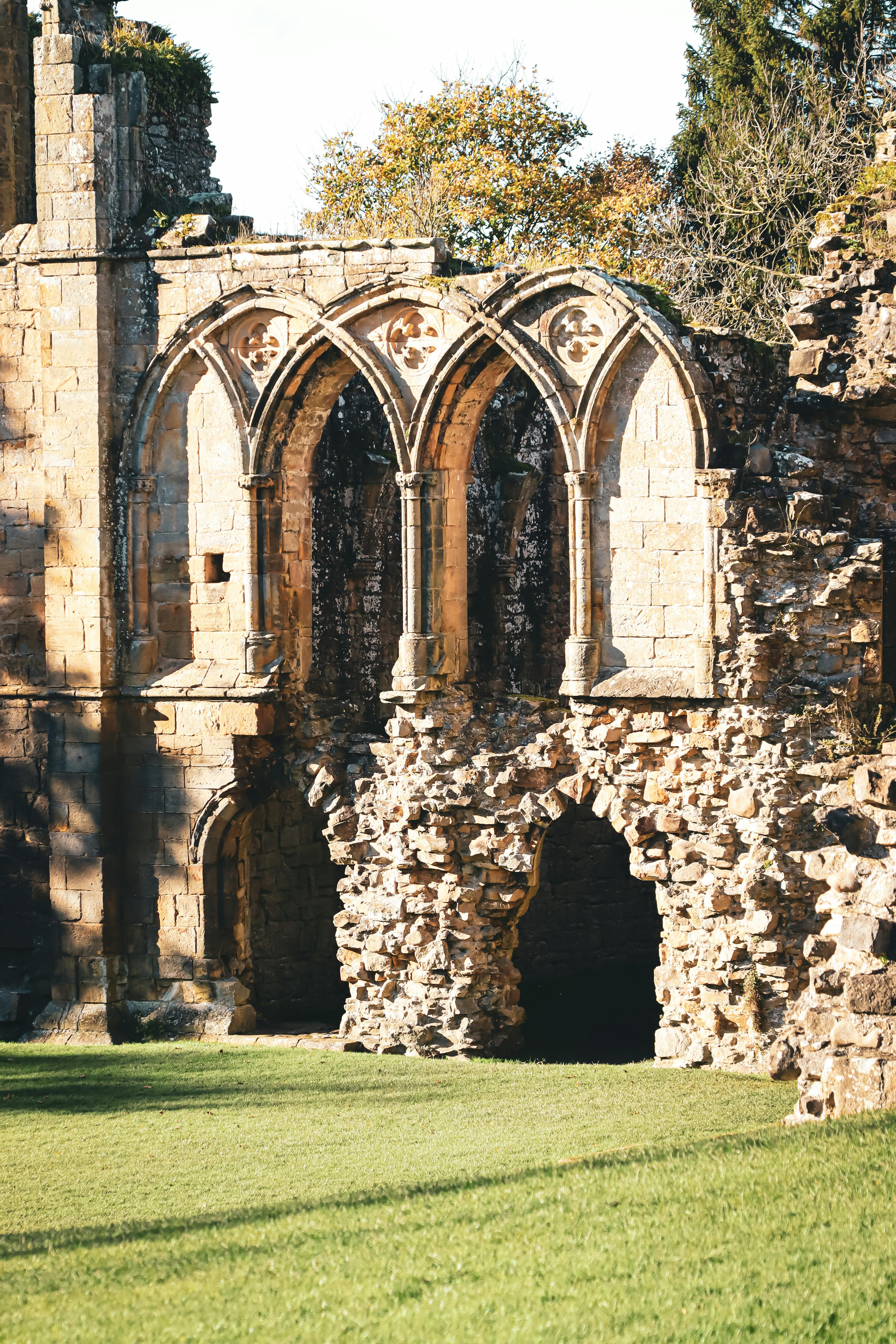 Medieval Abbey Ruins in England's Countryside · Free Stock Photo